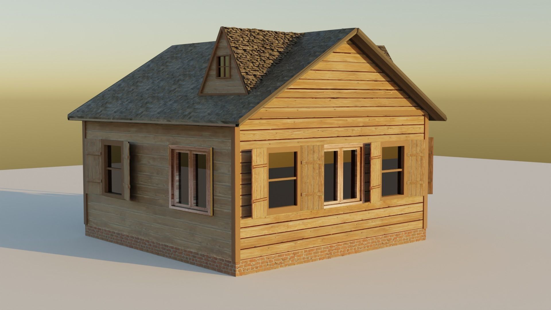 Wooden Shack free 3D model | CGTrader