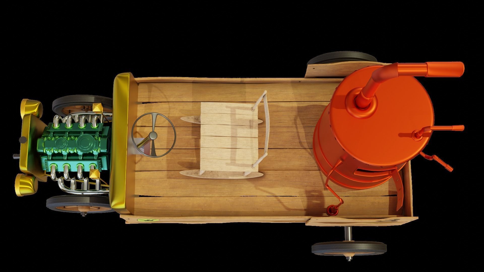 3D model Race Car 08 Arkansas Chuggabug VR / AR / low-poly | CGTrader