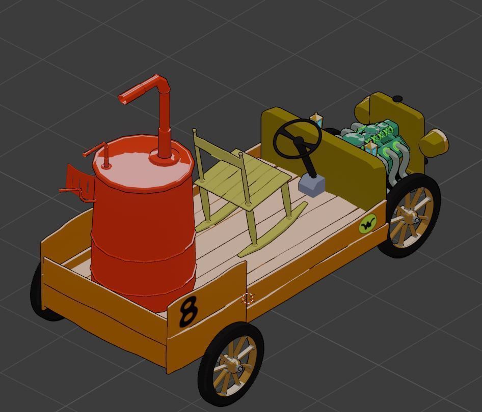 3D model Race Car 08 Arkansas Chuggabug VR / AR / low-poly | CGTrader