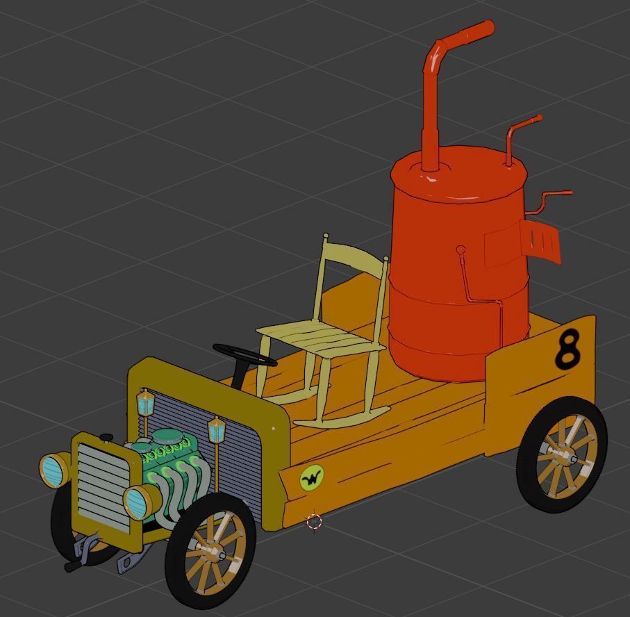 3D model Race Car 08 Arkansas Chuggabug VR / AR / low-poly | CGTrader