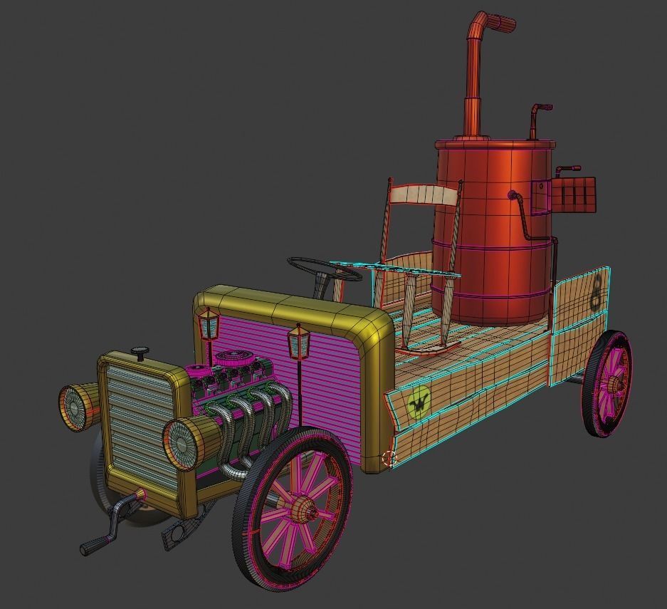 3D model Race Car 08 Arkansas Chuggabug VR / AR / low-poly | CGTrader