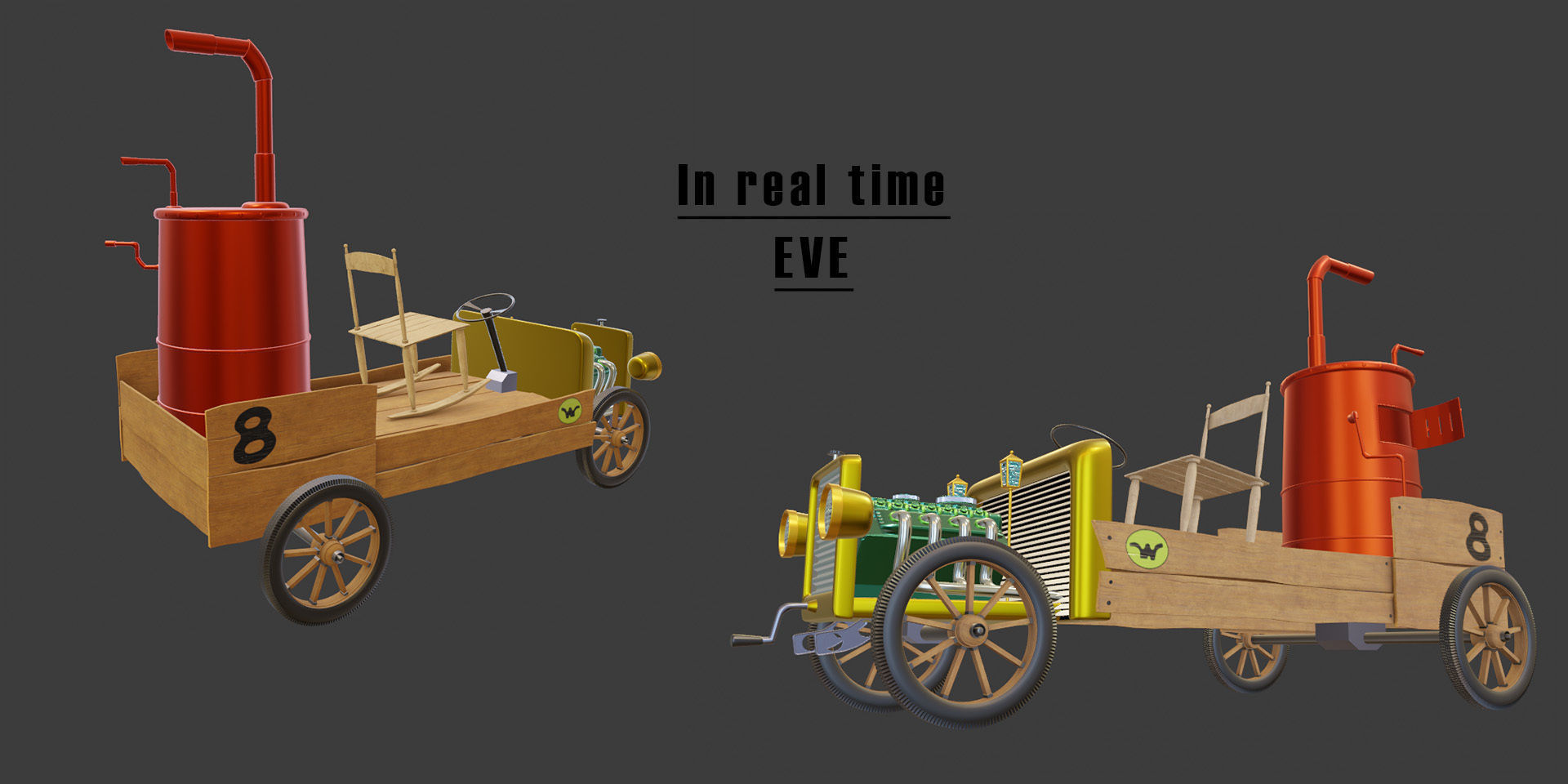 3D model Race Car 08 Arkansas Chuggabug VR / AR / low-poly | CGTrader