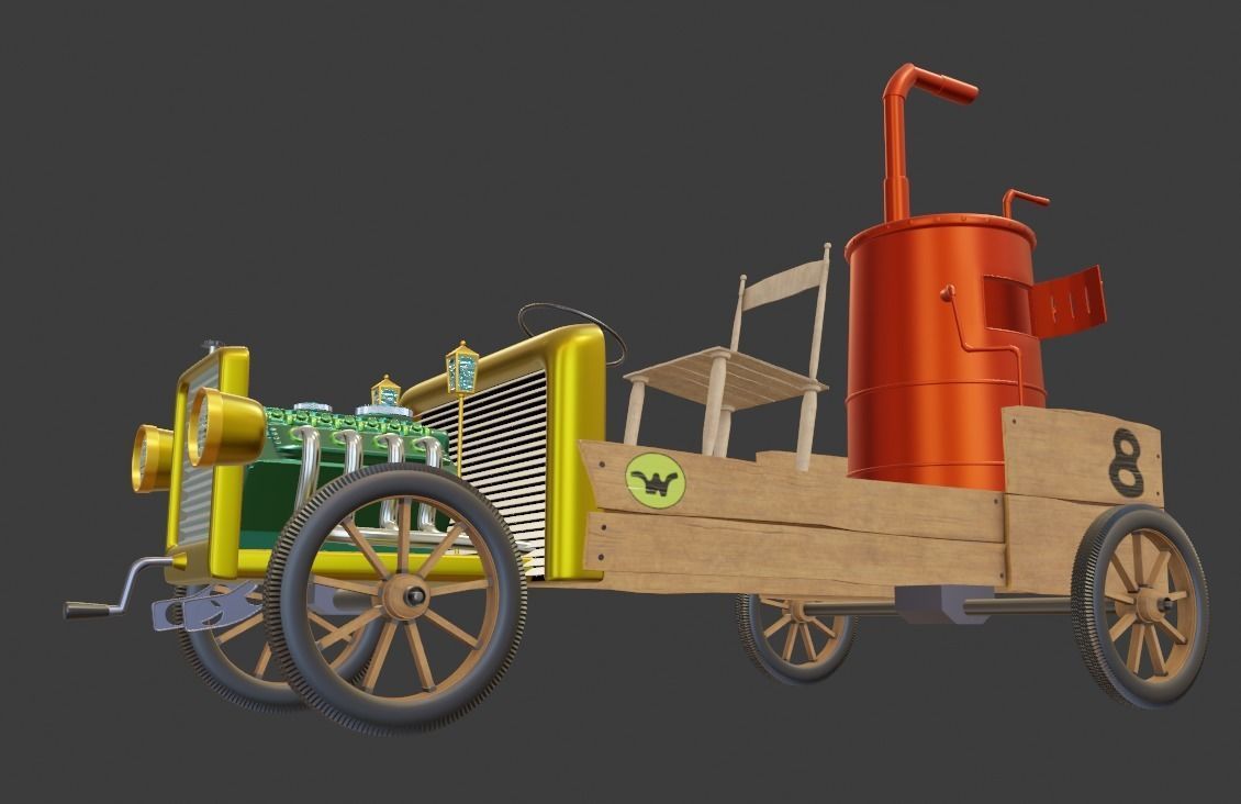 3D model Race Car 08 Arkansas Chuggabug VR / AR / low-poly | CGTrader