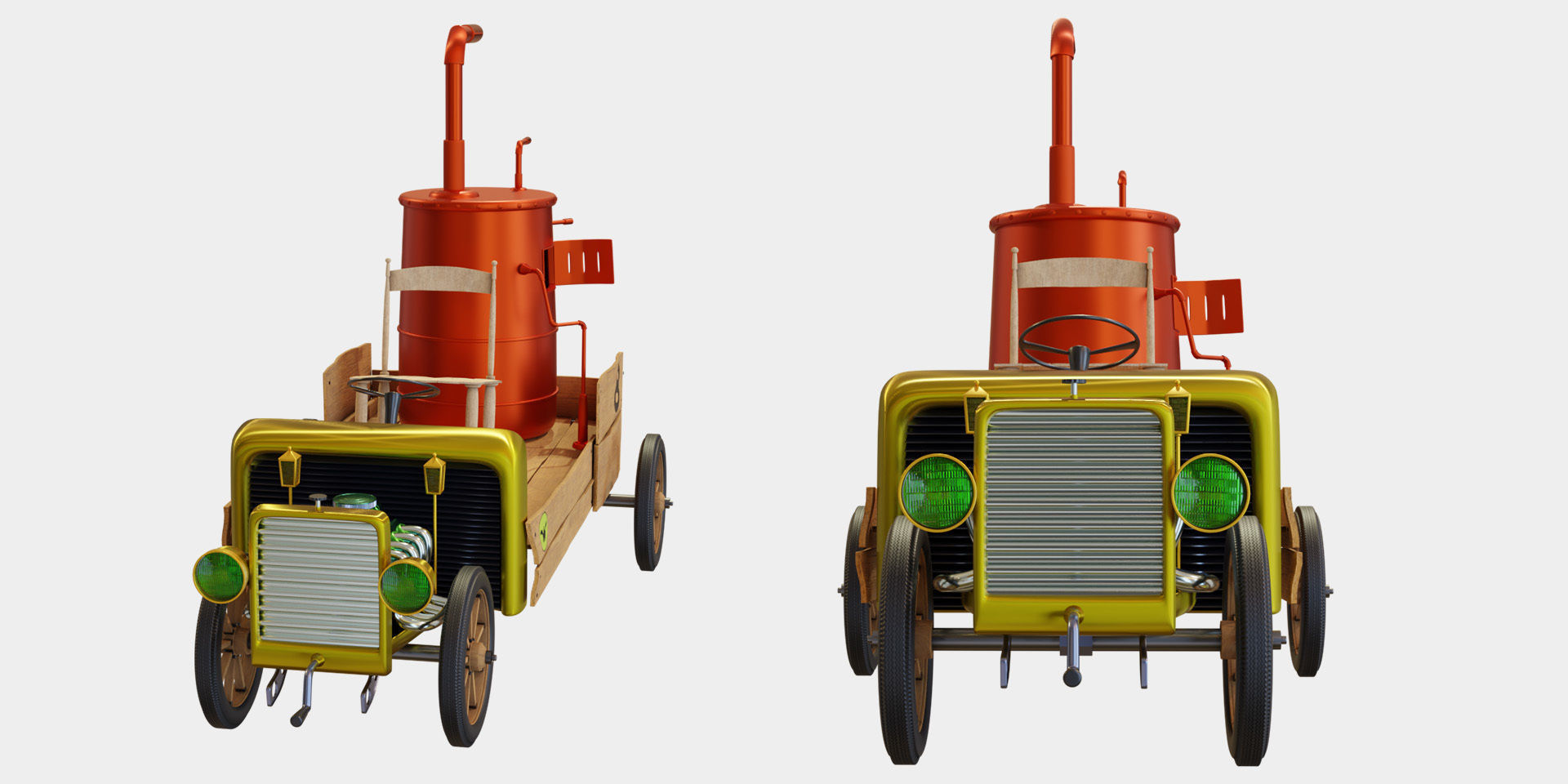 3D model Race Car 08 Arkansas Chuggabug VR / AR / low-poly | CGTrader
