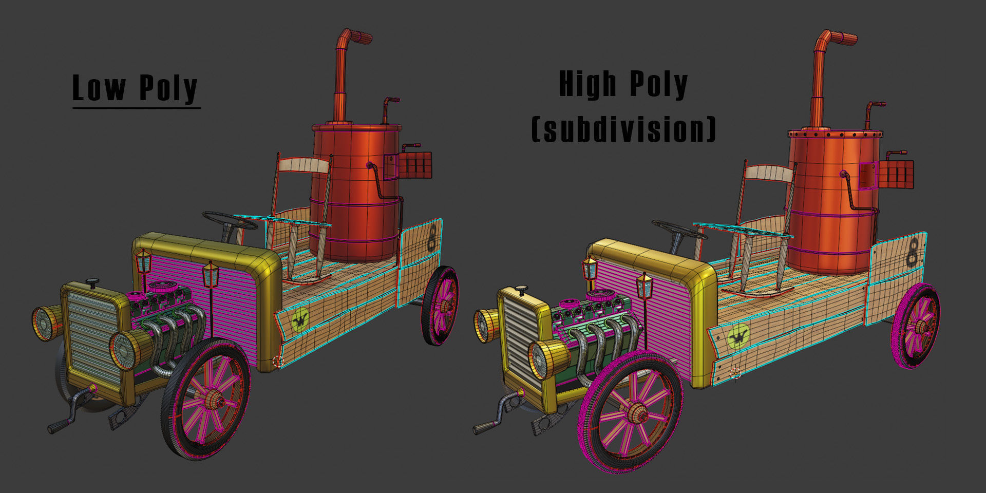 3D model Race Car 08 Arkansas Chuggabug VR / AR / low-poly | CGTrader