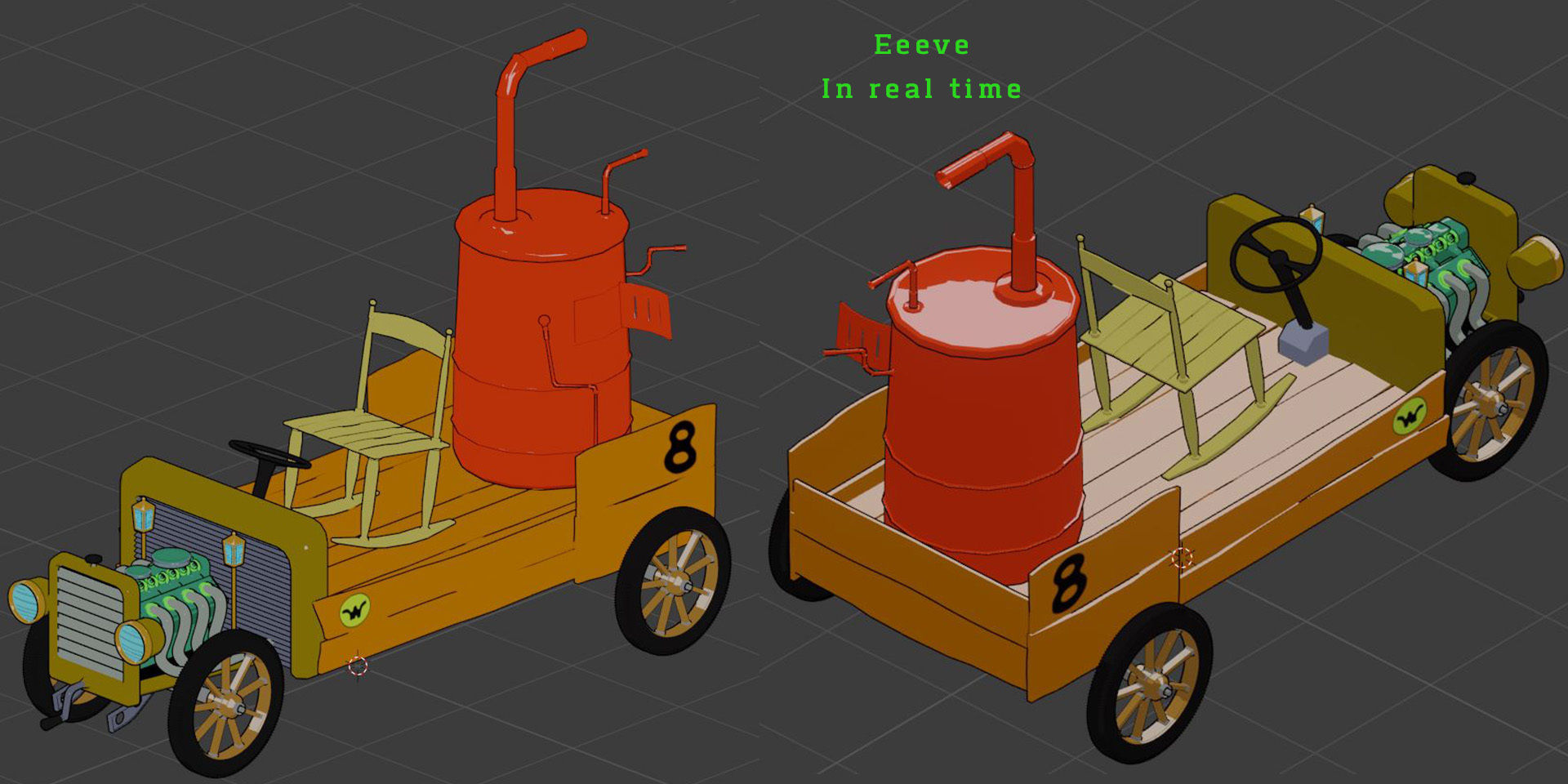 3D model Race Car 08 Arkansas Chuggabug VR / AR / low-poly | CGTrader