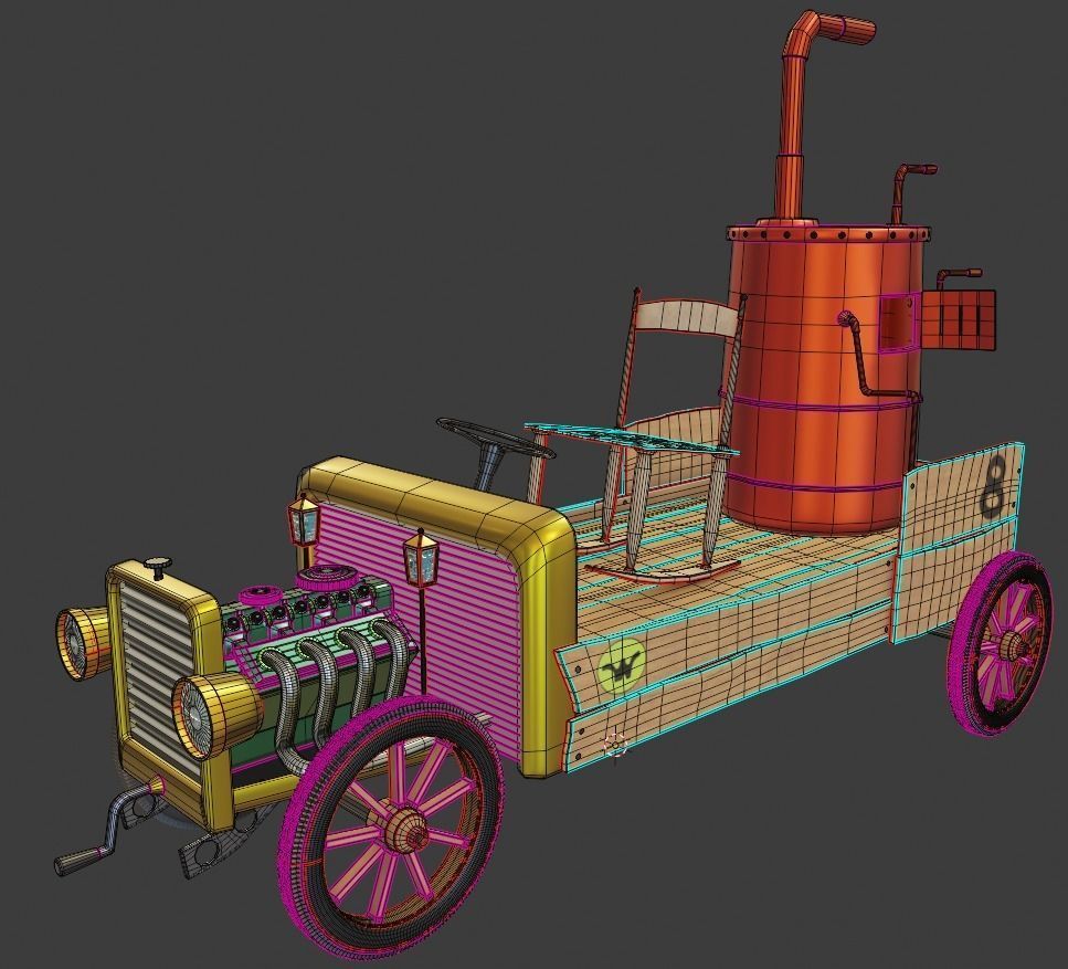 3D model Race Car 08 Arkansas Chuggabug VR / AR / low-poly | CGTrader