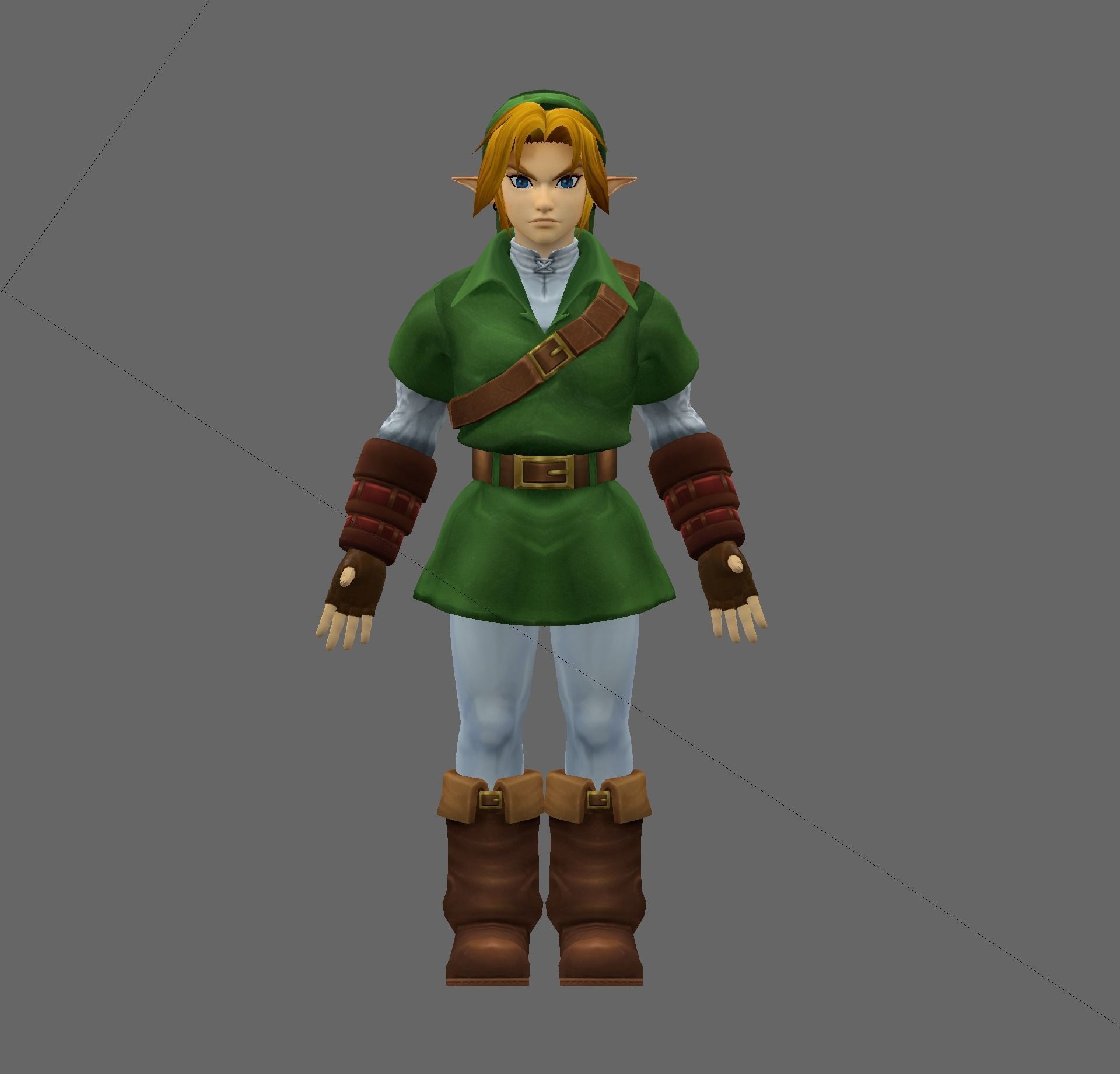 Link Hero of Time Edited Model 3D model rigged | CGTrader