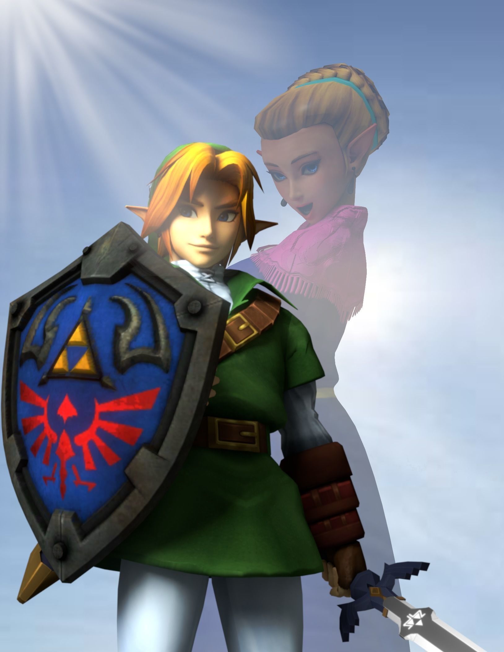 Link Hero of Time Edited Model 3D model rigged | CGTrader
