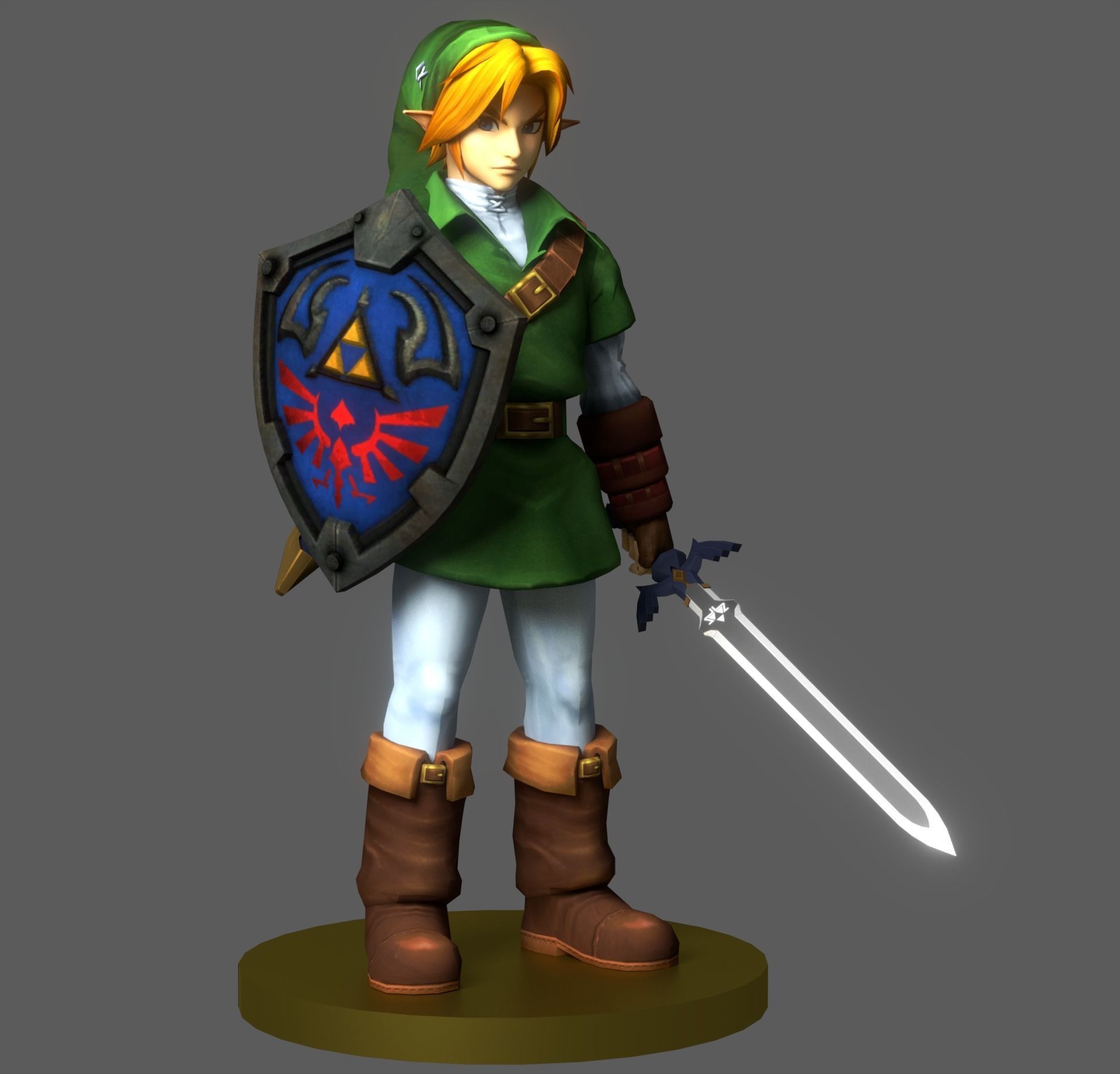 Link Hero of Time Edited Model 3D model rigged | CGTrader