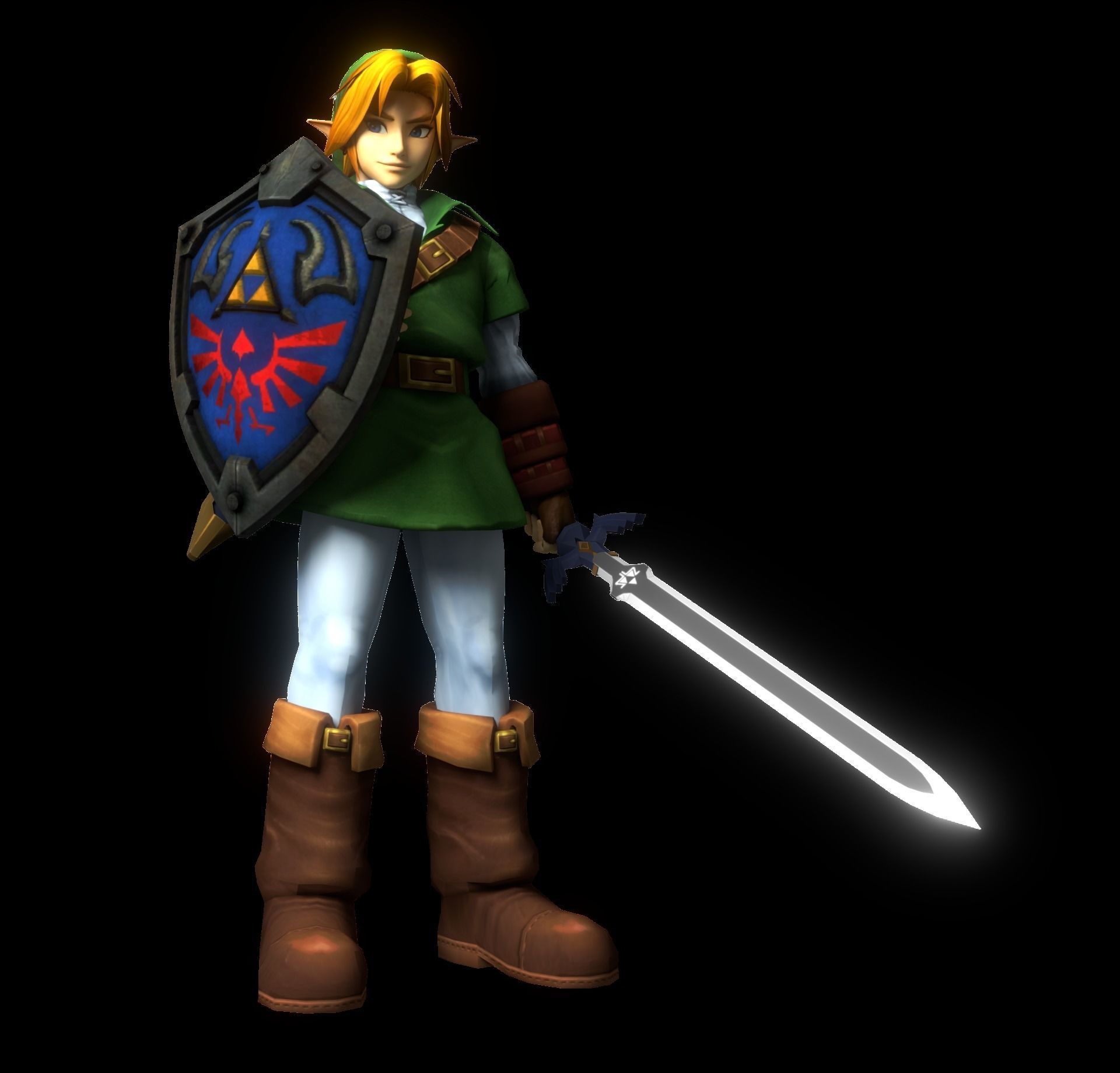 Link Hero of Time Edited Model 3D model rigged | CGTrader