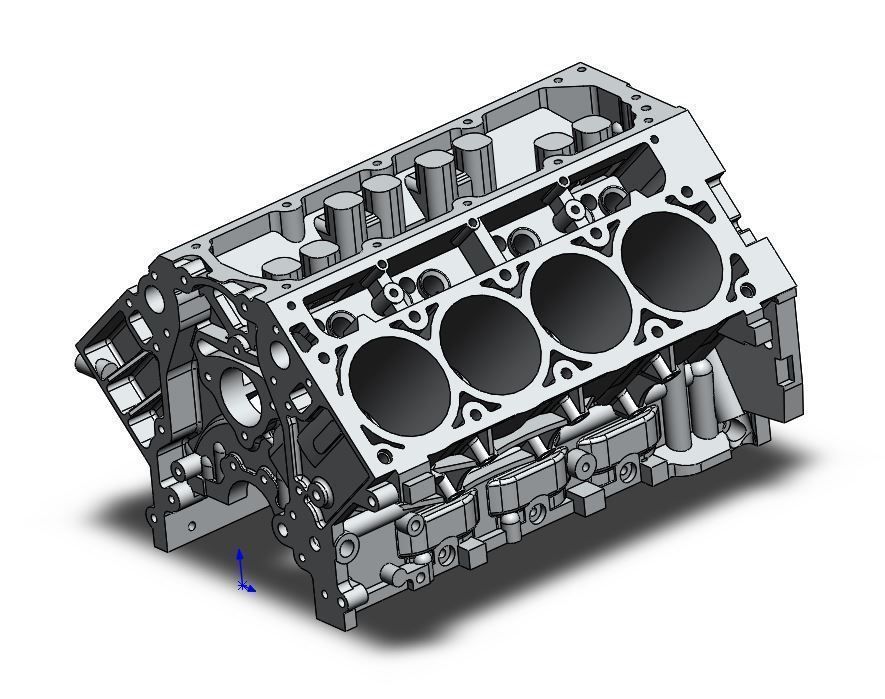 LS Engine Block 3D model | CGTrader