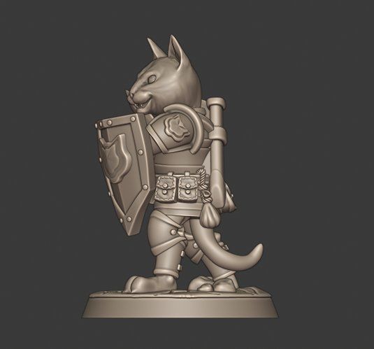 Knight Cat 3D model 3D printable | CGTrader
