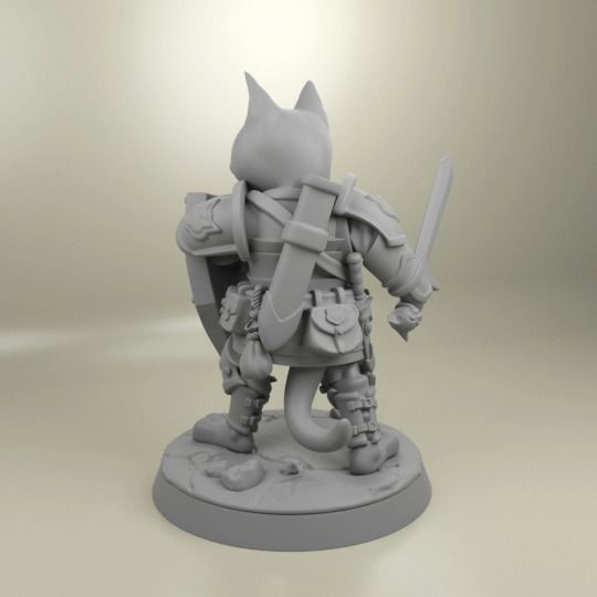 Knight Cat 3D model 3D printable | CGTrader