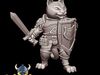 Knight Cat 3D model 3D printable | CGTrader