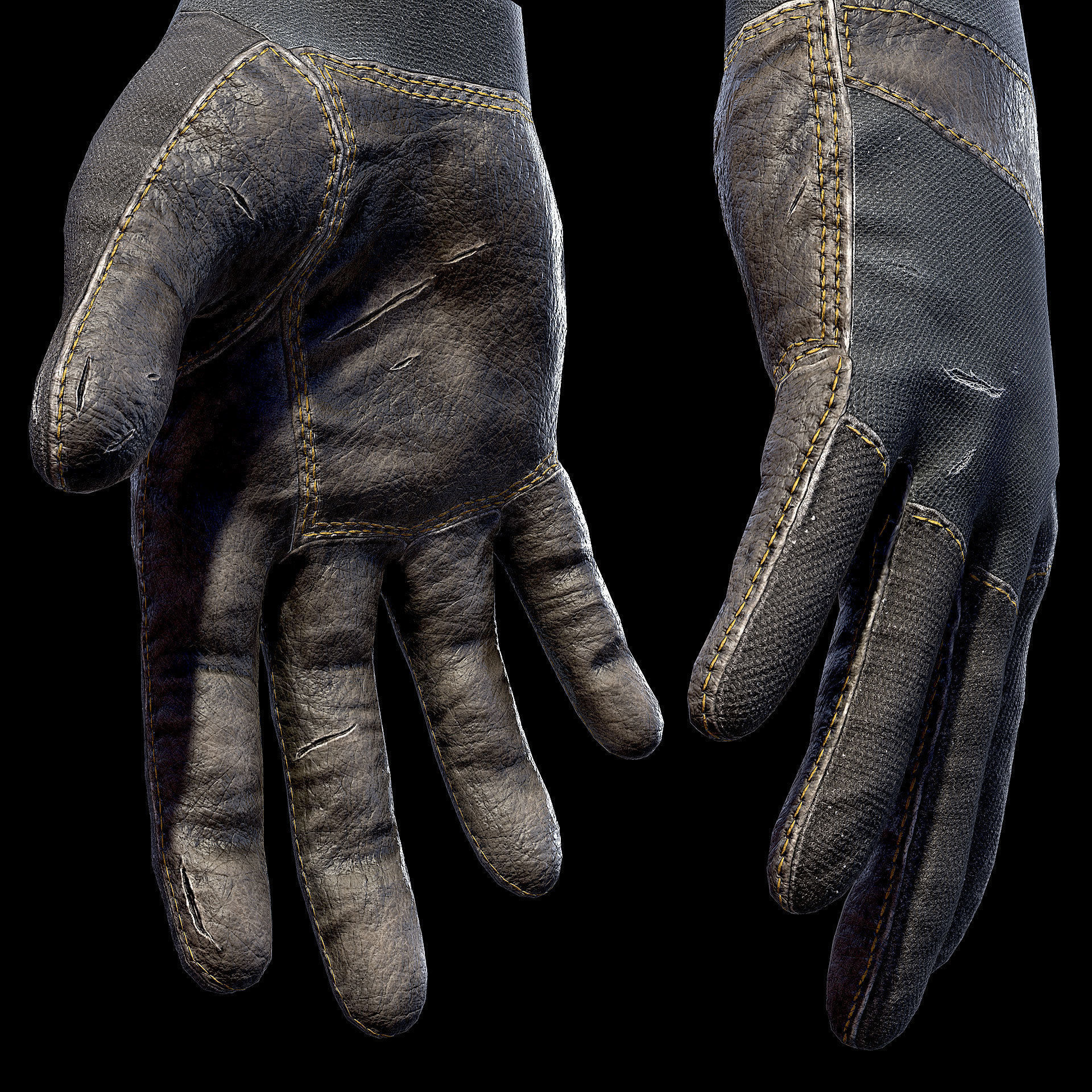 3D model Game-Ready Glove gta san andreas gloves VR / AR / low-poly ...