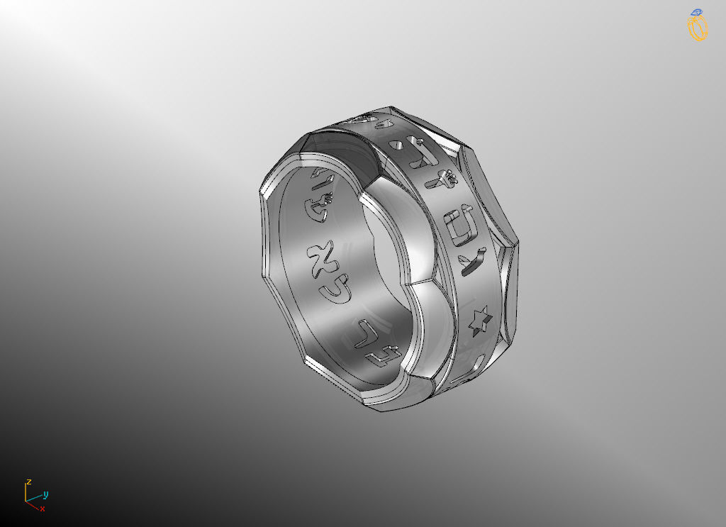 King of Solomon ring 3D model 3D printable | CGTrader