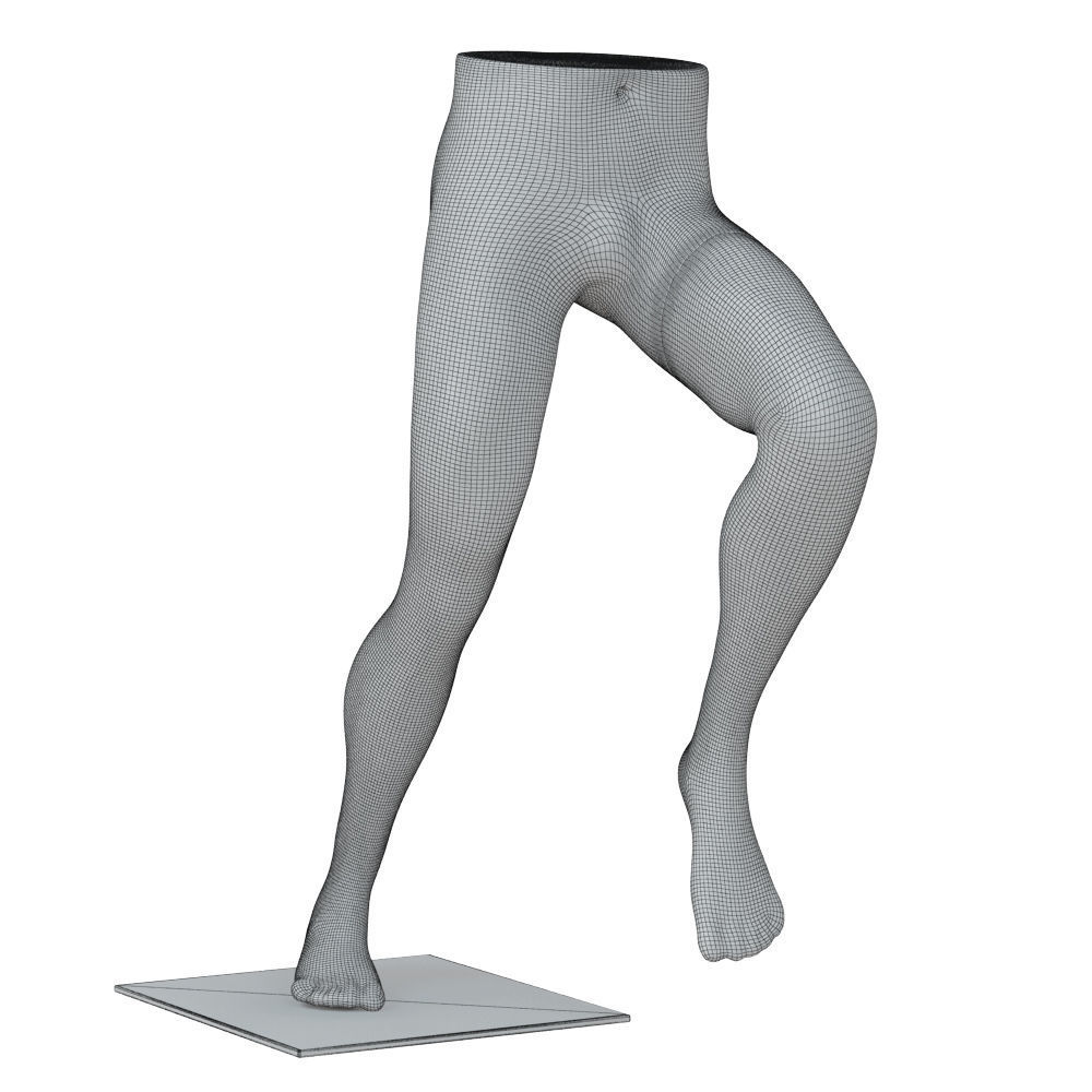Male mannequin legs in running pose 101 3D model | CGTrader