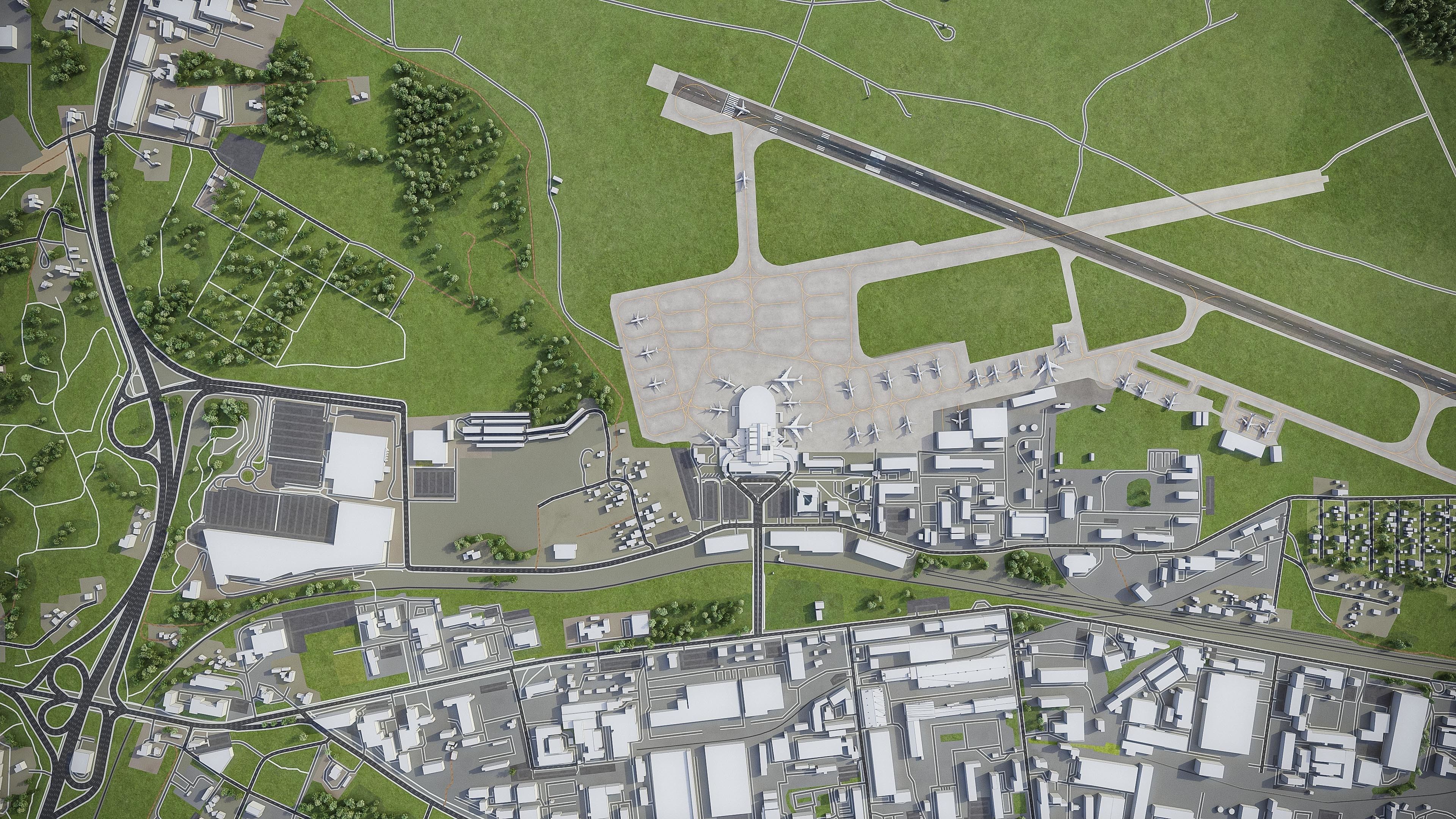 3D model Vilnius Airport VR / AR / low-poly | CGTrader