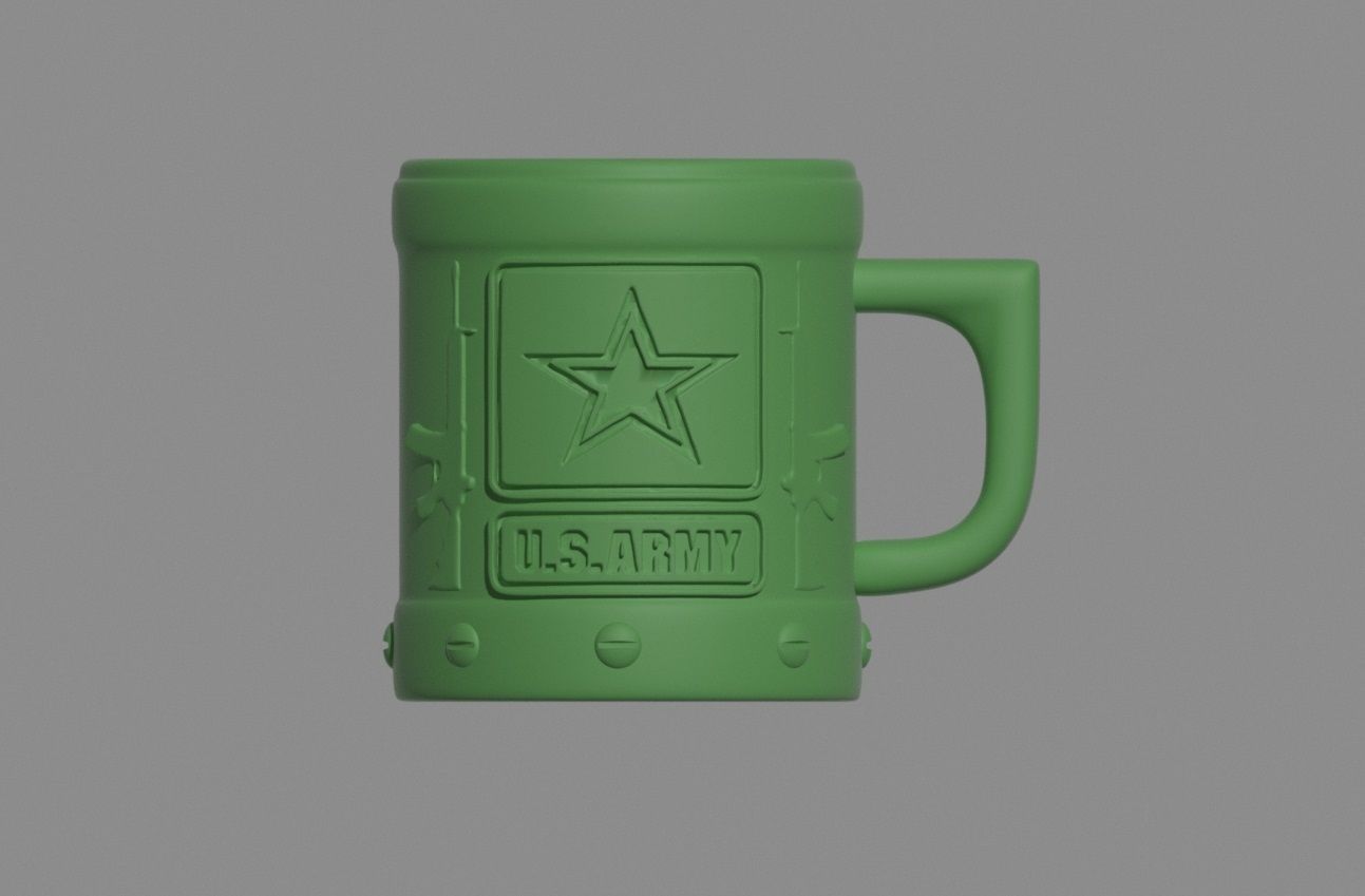 US army cup 3D model 3D printable | CGTrader