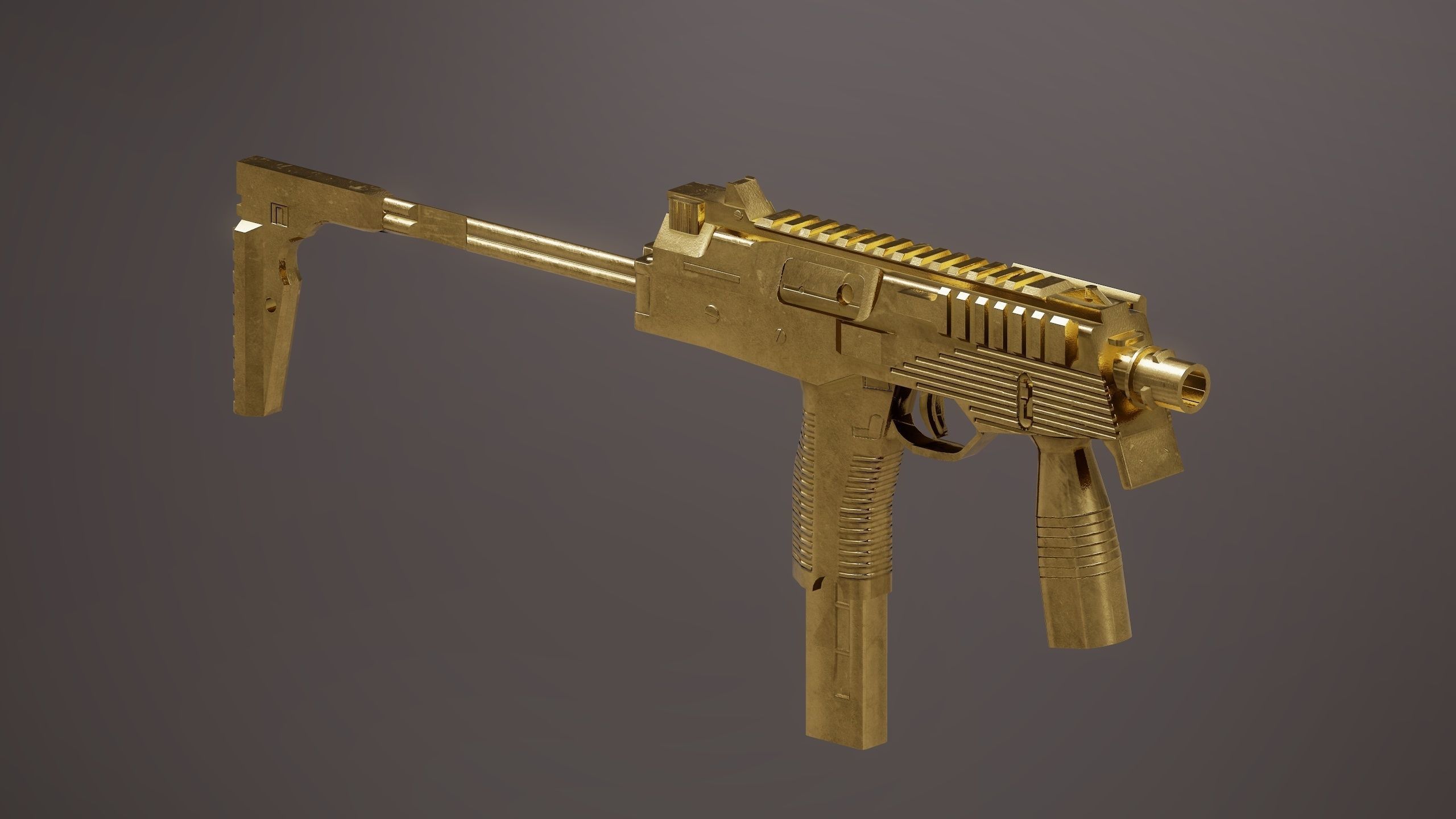 3D model MP9 SMG PBR Rigged VR / AR / low-poly | CGTrader