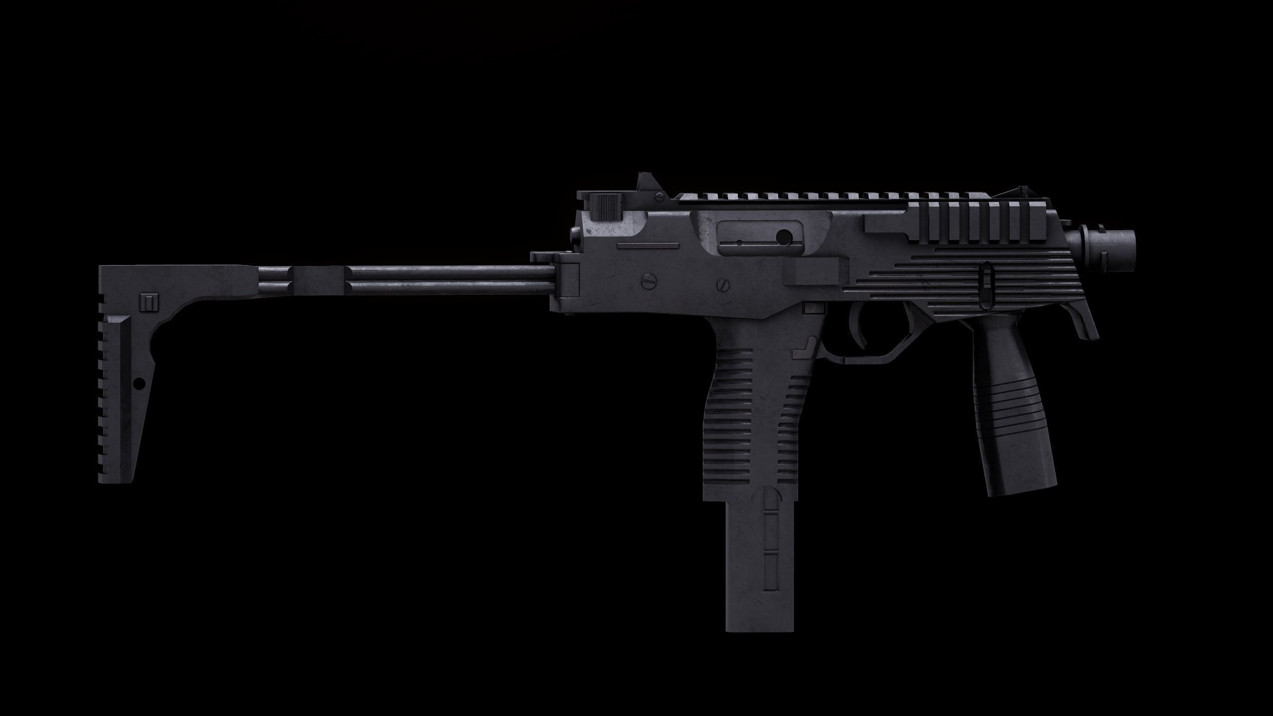 3D model MP9 SMG PBR Rigged VR / AR / low-poly | CGTrader