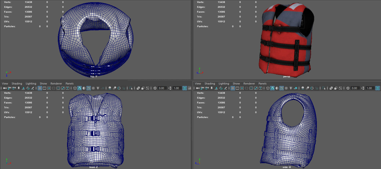 LIFEJACKET life jacket 3D model | CGTrader