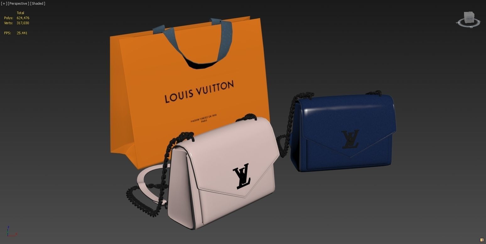 LOUIS VUITTON BAGS 002 3D model | CGTrader