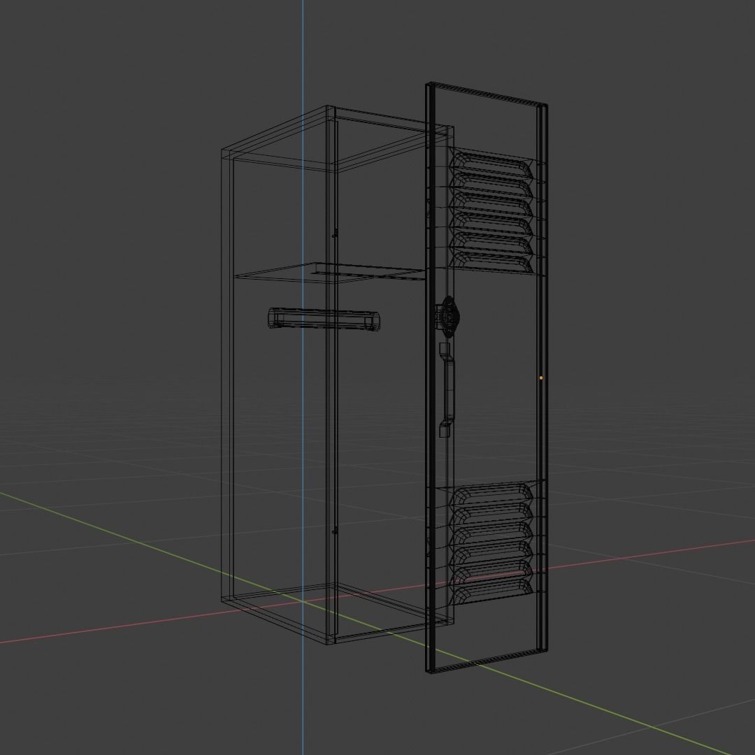 detailed locker 3D model 3D model | CGTrader