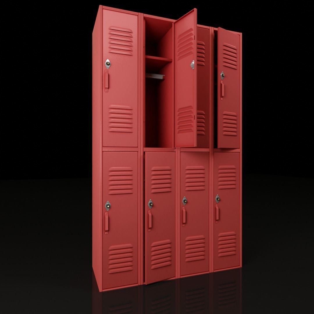 detailed locker 3D model 3D model | CGTrader