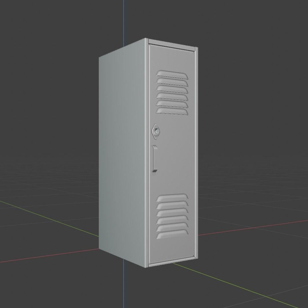 detailed locker 3D model 3D model | CGTrader