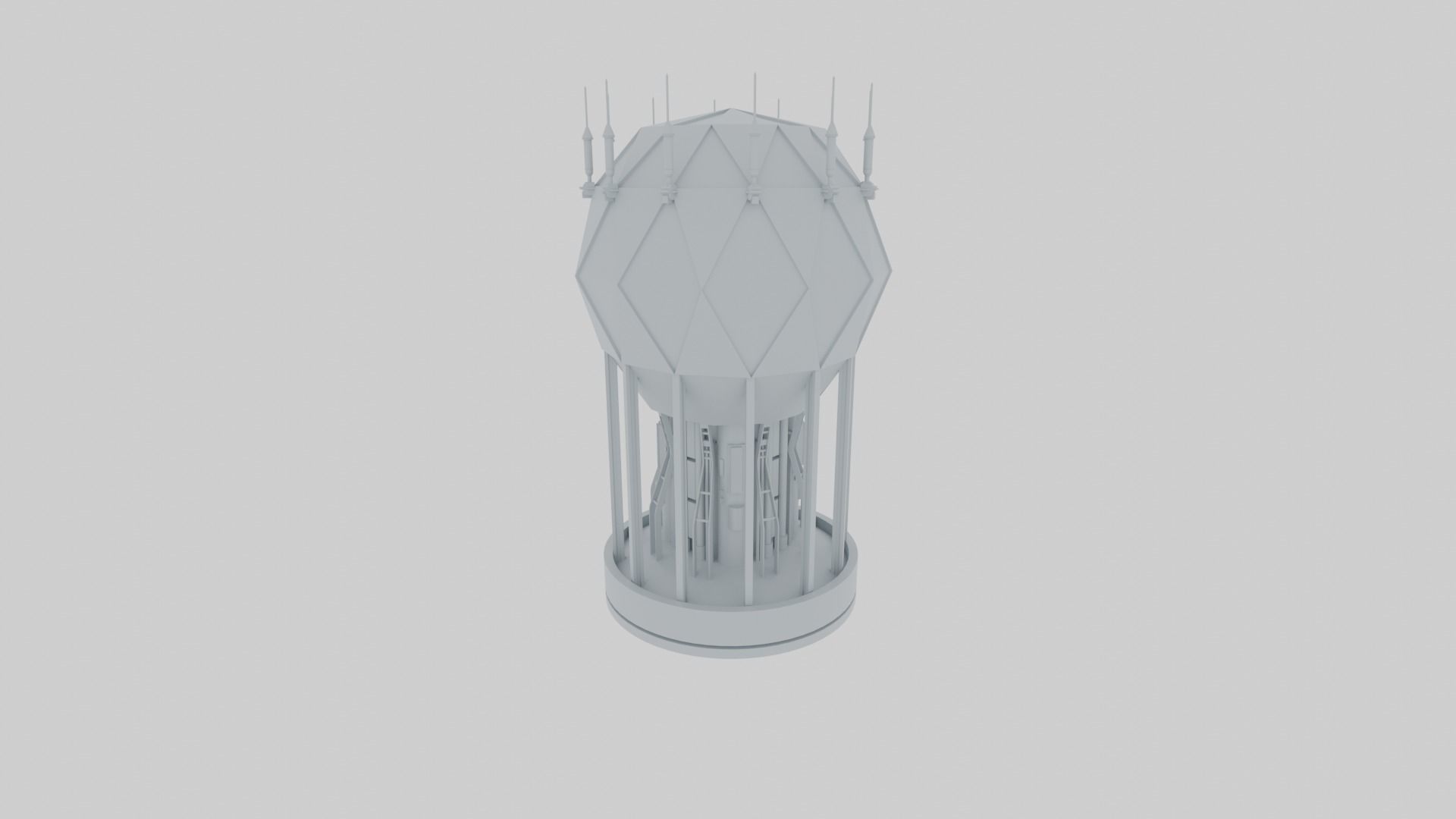 3D model ISD-72x Deflector Shield Generator Dome VR / AR / low-poly ...