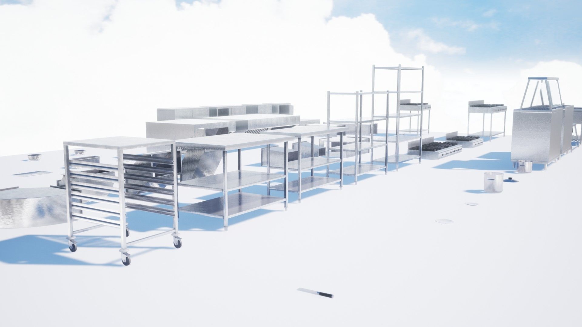 3D model Restaurant Kitchen Asset Pack - 58 Game-Ready Assets VR / AR ...