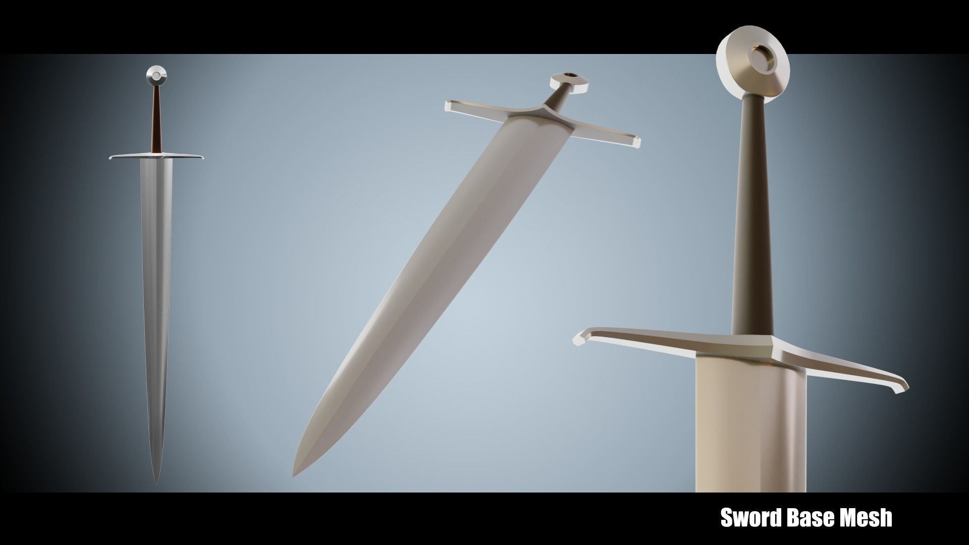 3D model Sword Base Mesh 01 Harriet Dean Sword VR / AR / low-poly ...