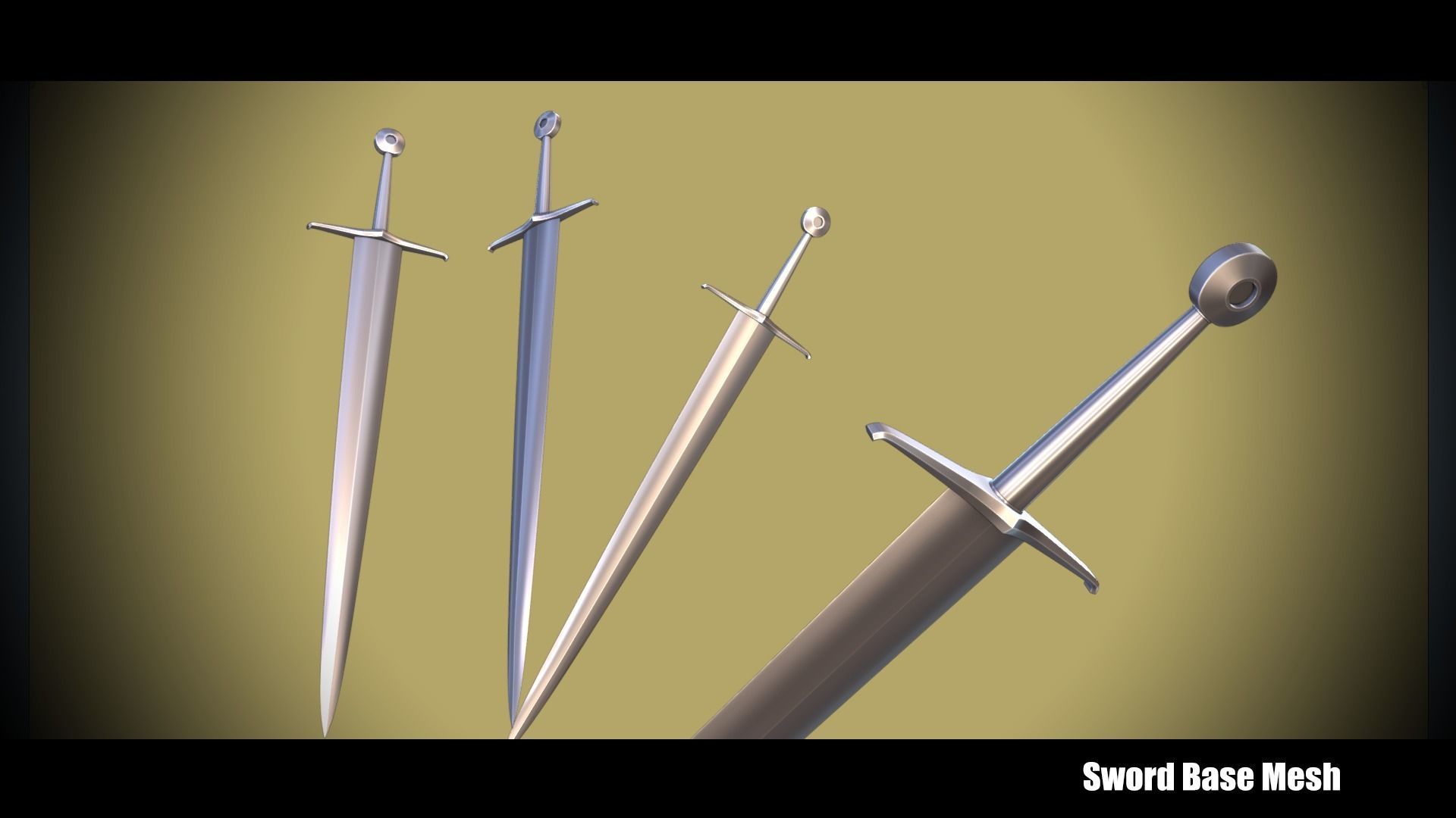 3D model Sword Base Mesh 01 Harriet Dean Sword VR / AR / low-poly ...