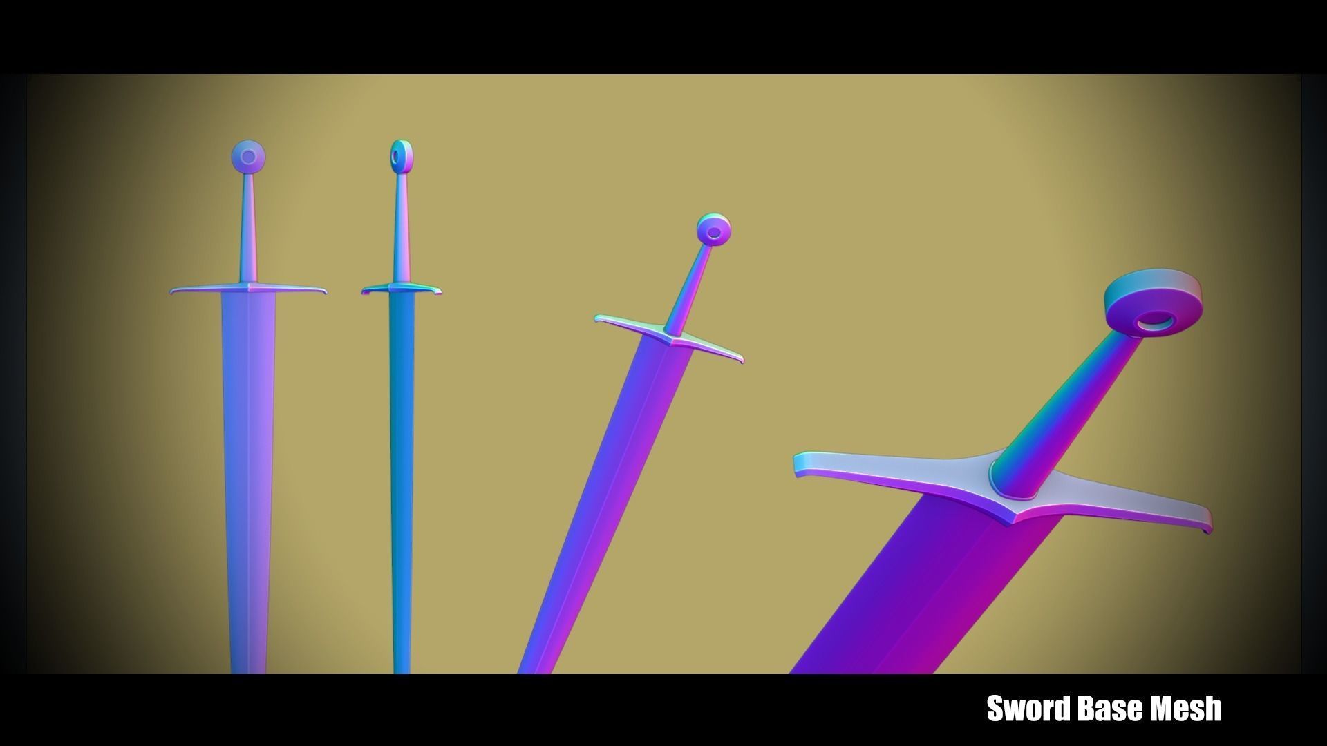 3D model Sword Base Mesh 01 Harriet Dean Sword VR / AR / low-poly ...