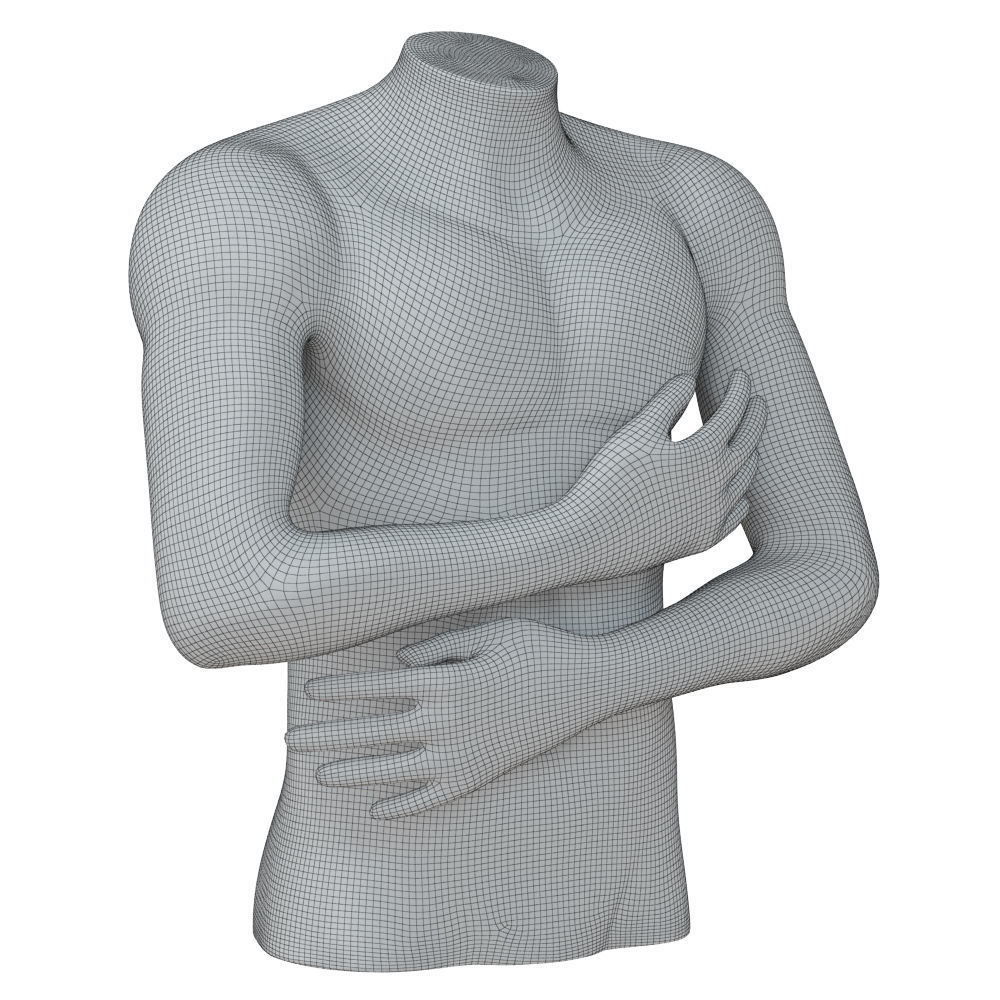 Sports torso headless mannequin for shop 103 3D model | CGTrader
