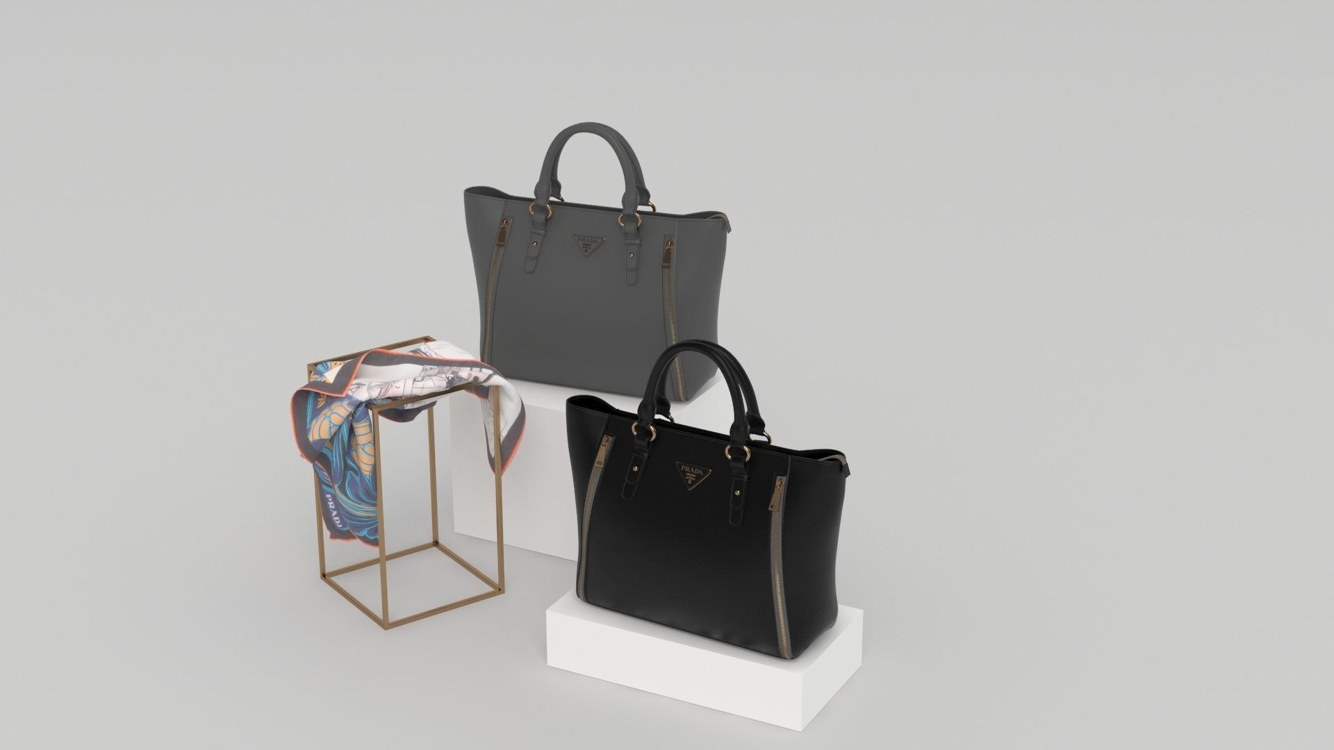 PRADA BAG 002 3D model | CGTrader