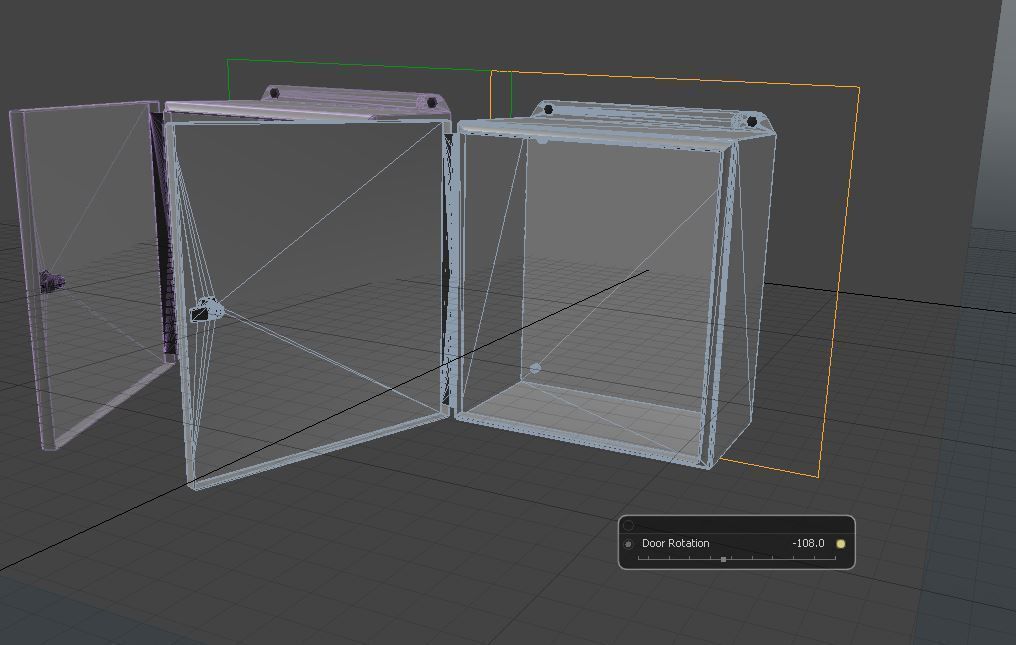 Electrical Steel Panel Box 3D model animated rigged | CGTrader