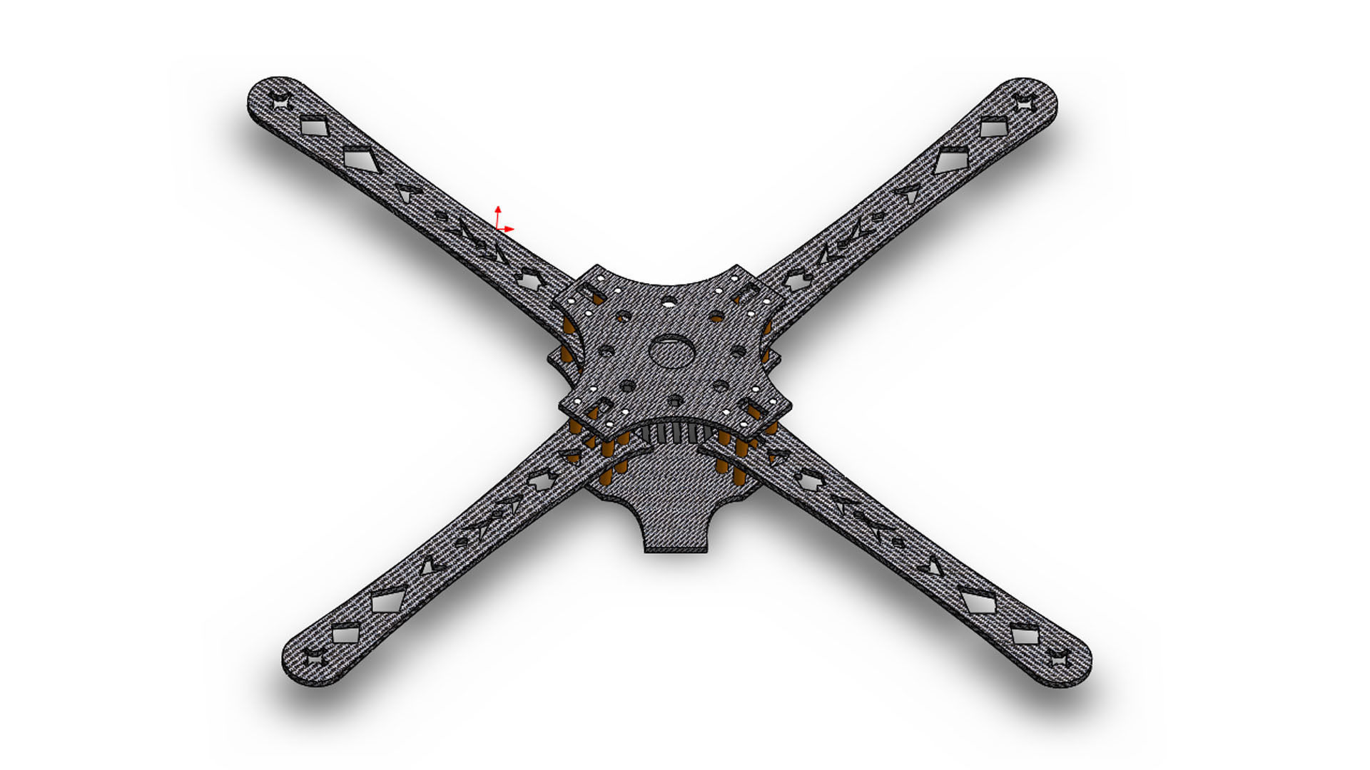 Drone Frame Type Quad X free 3D model 3D printable | CGTrader