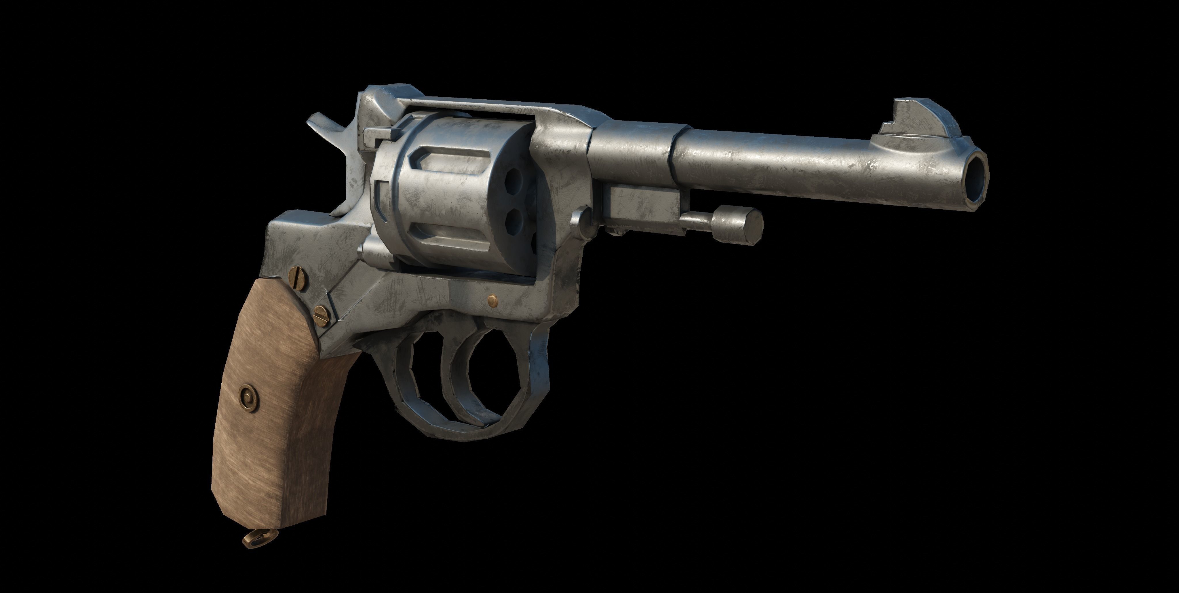 3D model Nagant M1895 VR / AR / low-poly | CGTrader