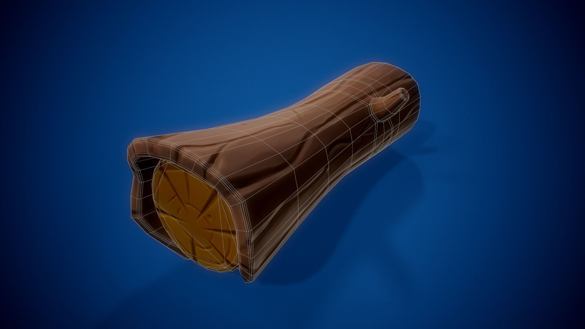 3D model Stylized Wood Log - Tutorial Included VR / AR / low-poly ...