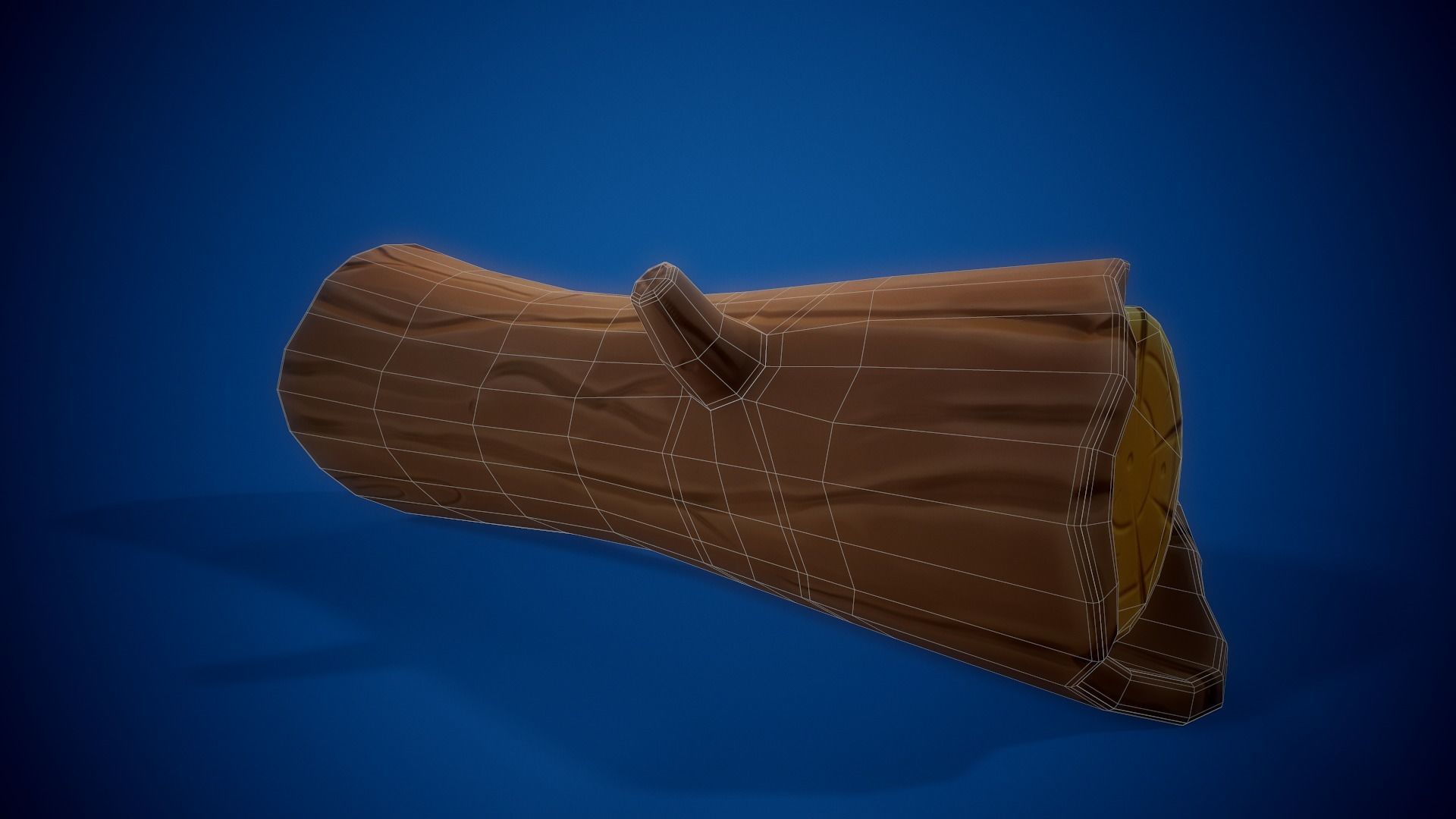 3D model Stylized Wood Log - Tutorial Included VR / AR / low-poly ...