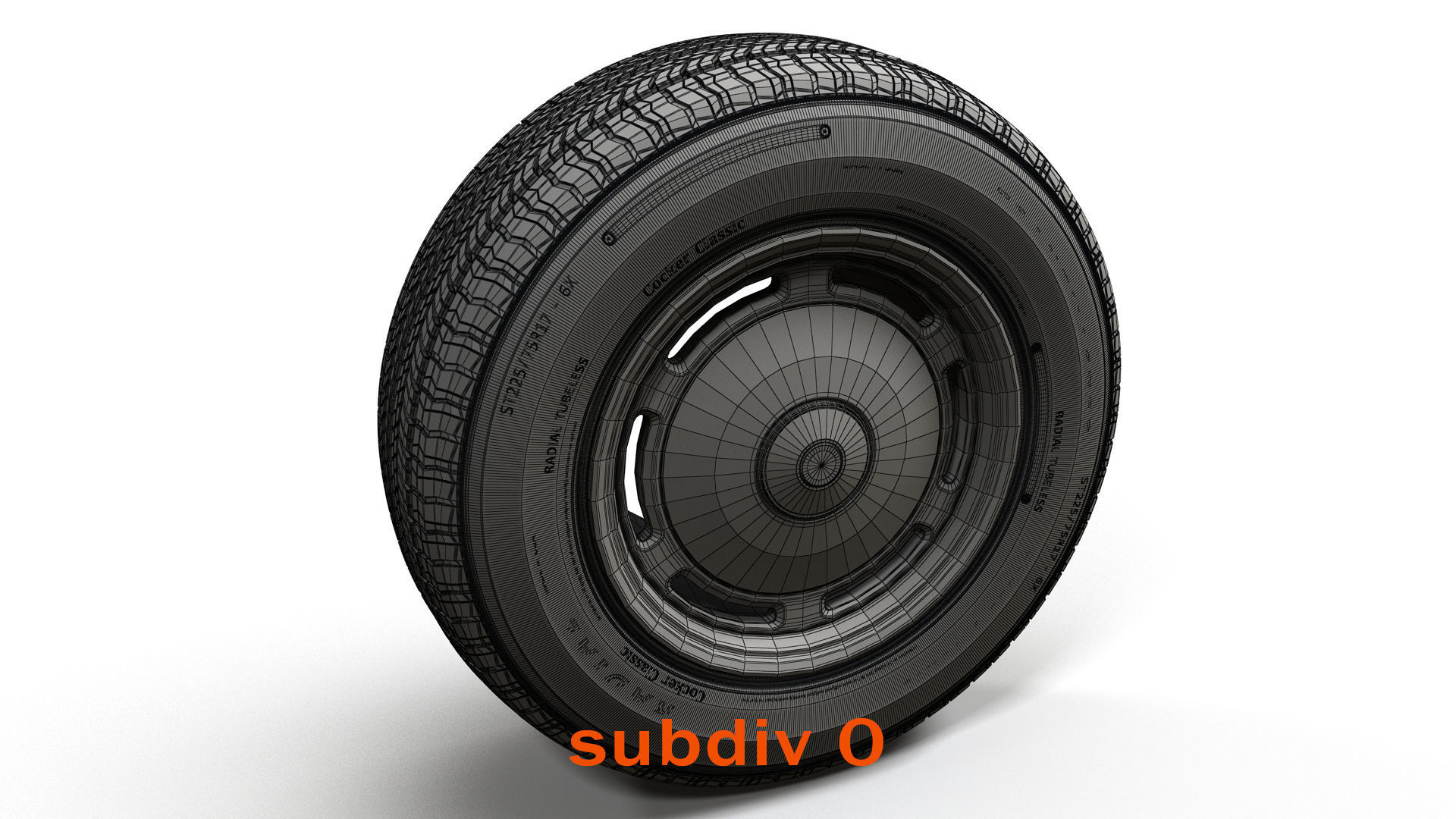 Taxi car wheel 3D model | CGTrader