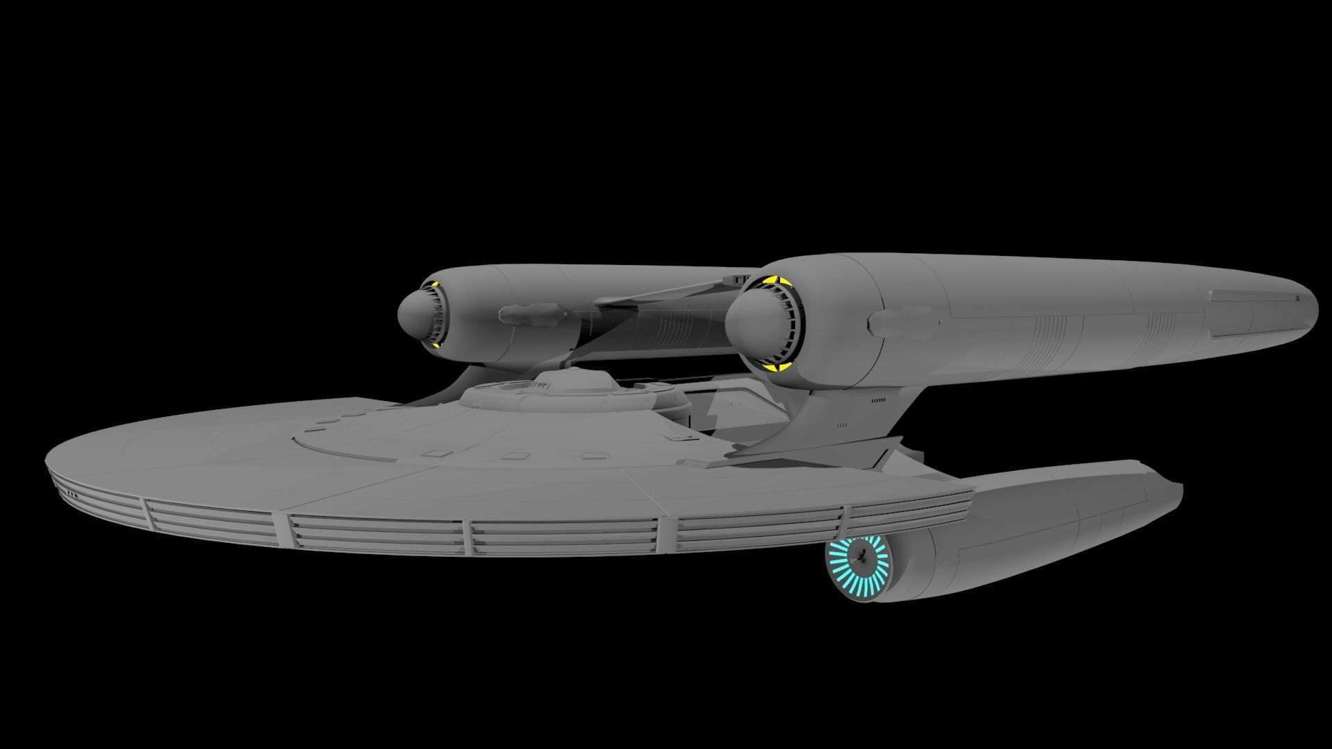 Star Trek USS Newton NCC-1727 3D Model 2009 Film 3D model | CGTrader