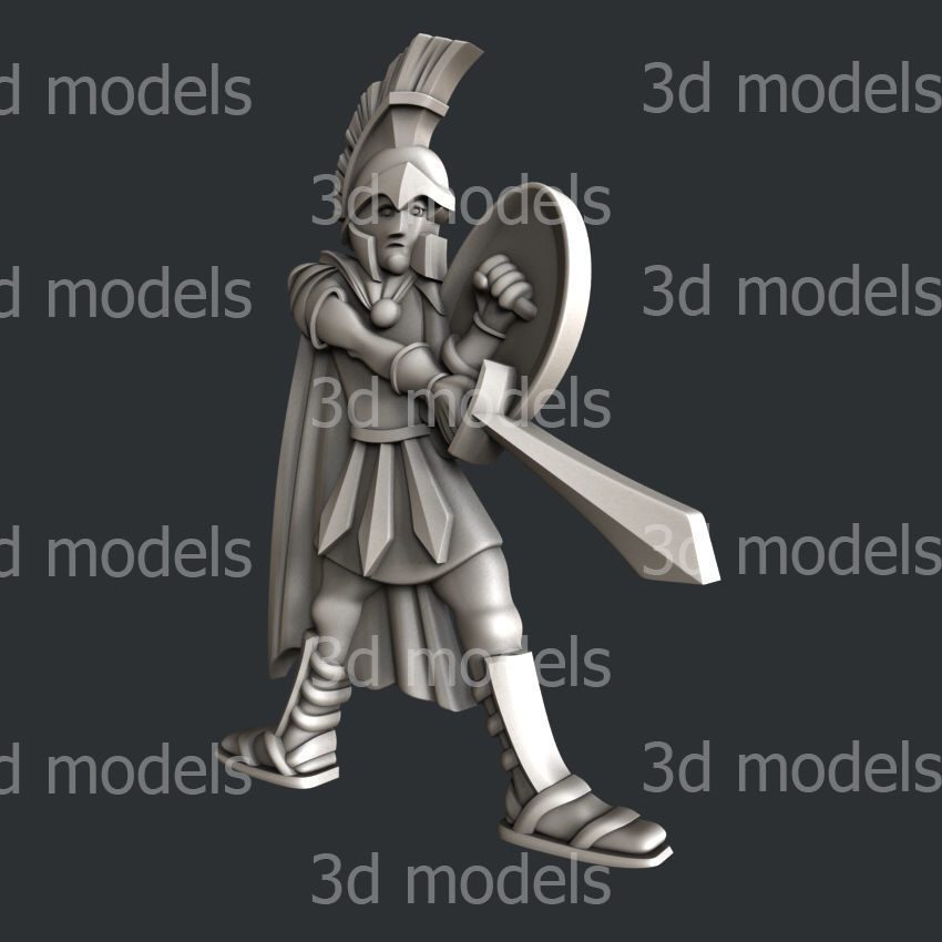 3d STL models for CNC router soldier roman 3D model | CGTrader