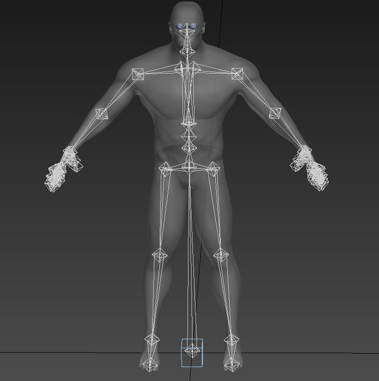 Synthetic humanoid male 2 3D model rigged | CGTrader