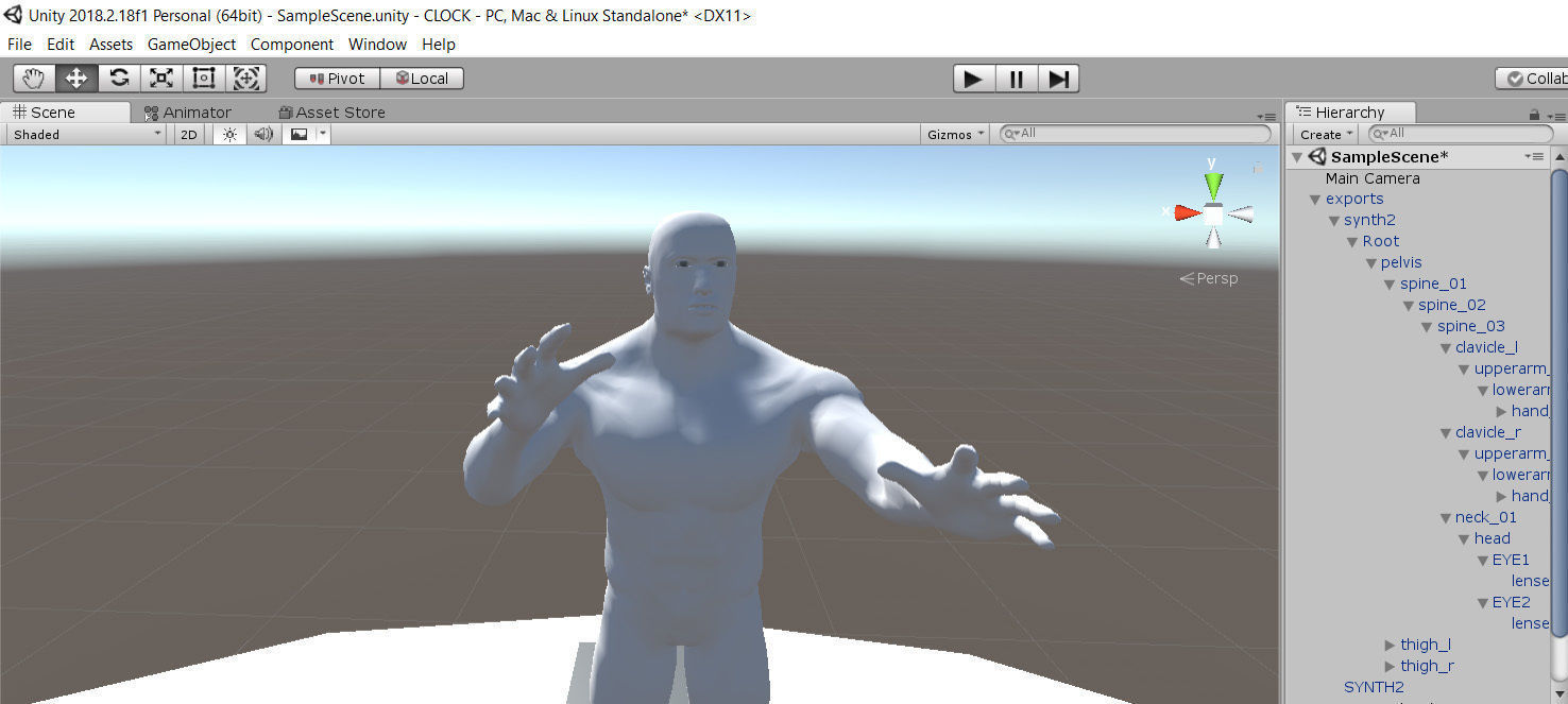 Synthetic humanoid male 2 3D model rigged | CGTrader