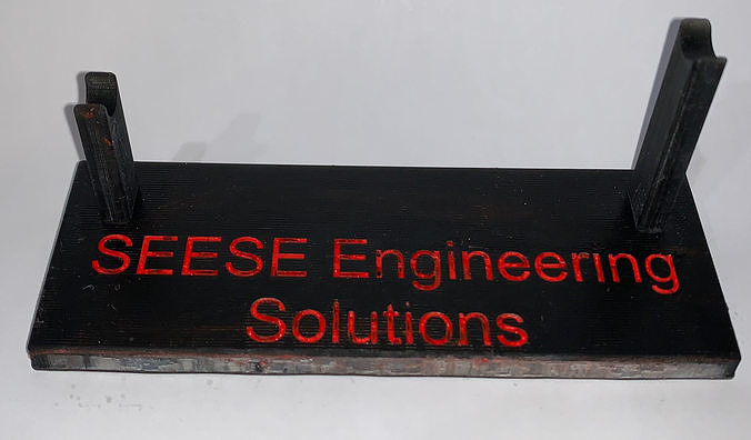 Customizable plaque 3D model 3D printable | CGTrader