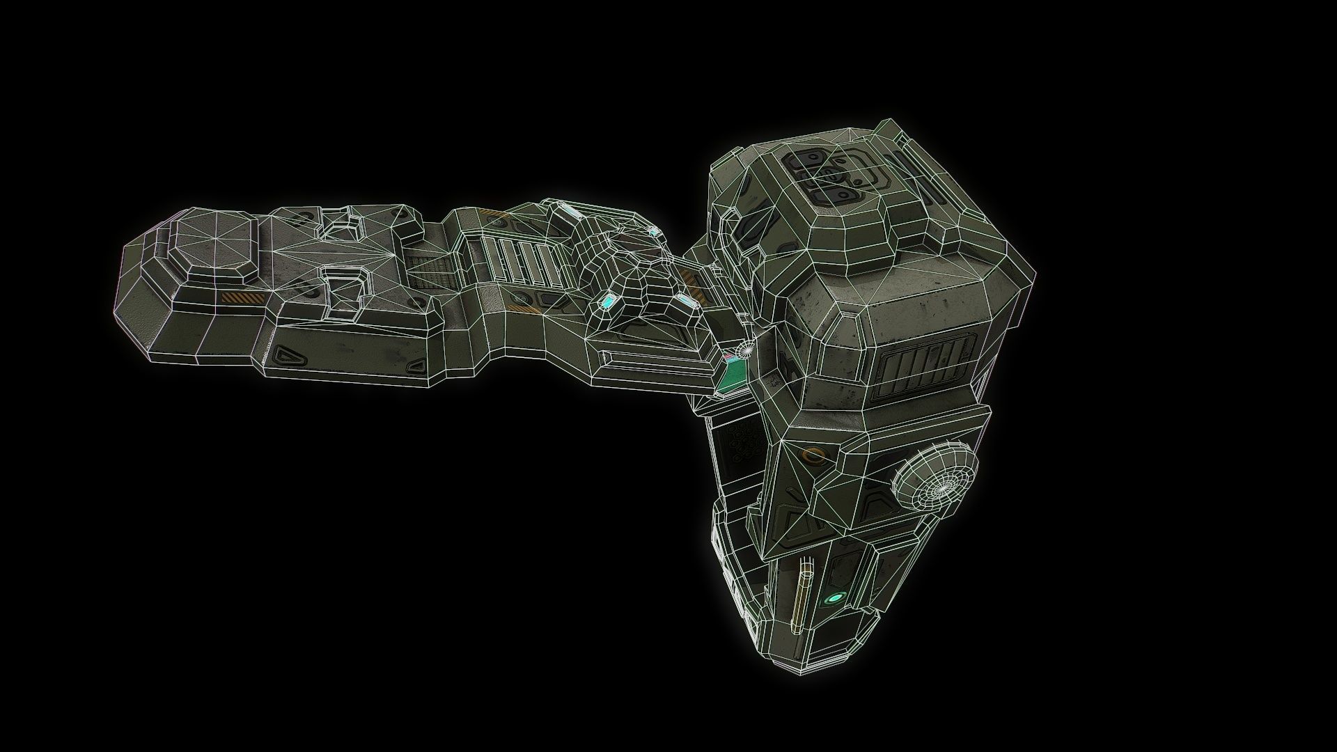 3D model Low poly sci fi drop pod VR / AR / low-poly | CGTrader